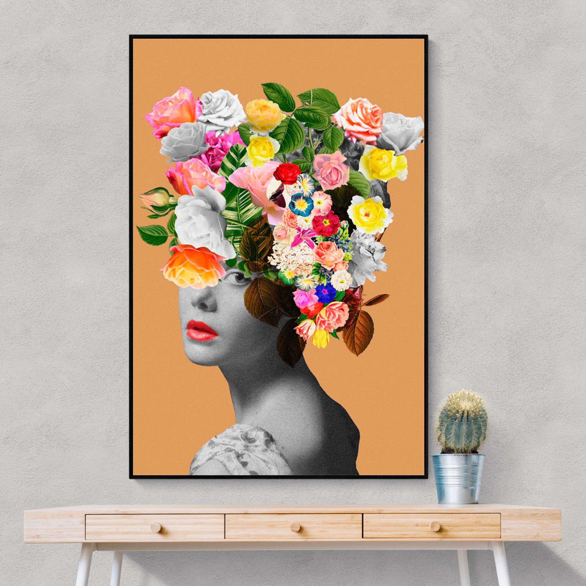 Floral Portrait Wall Art
