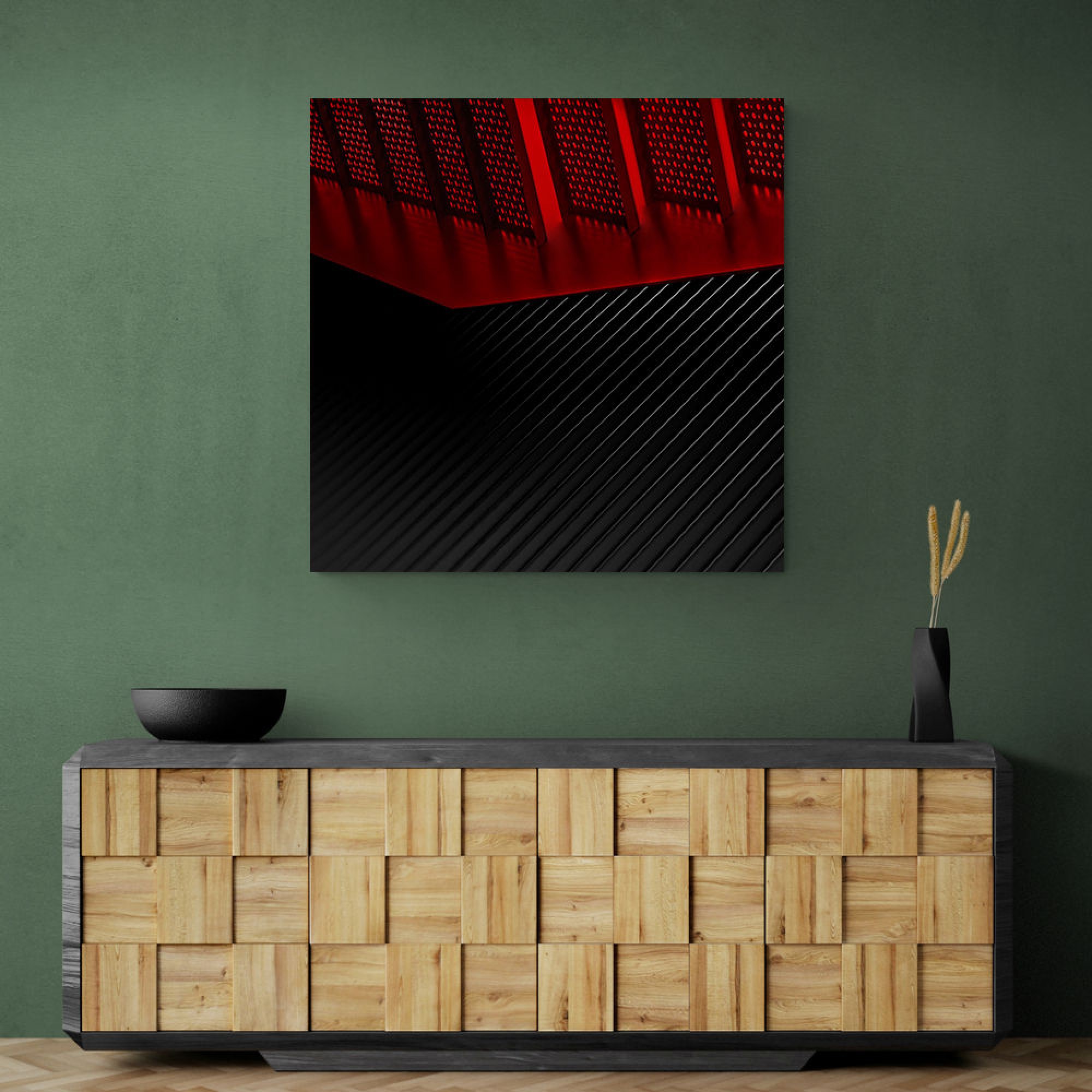 Red Vs Black Photography Wall Art
