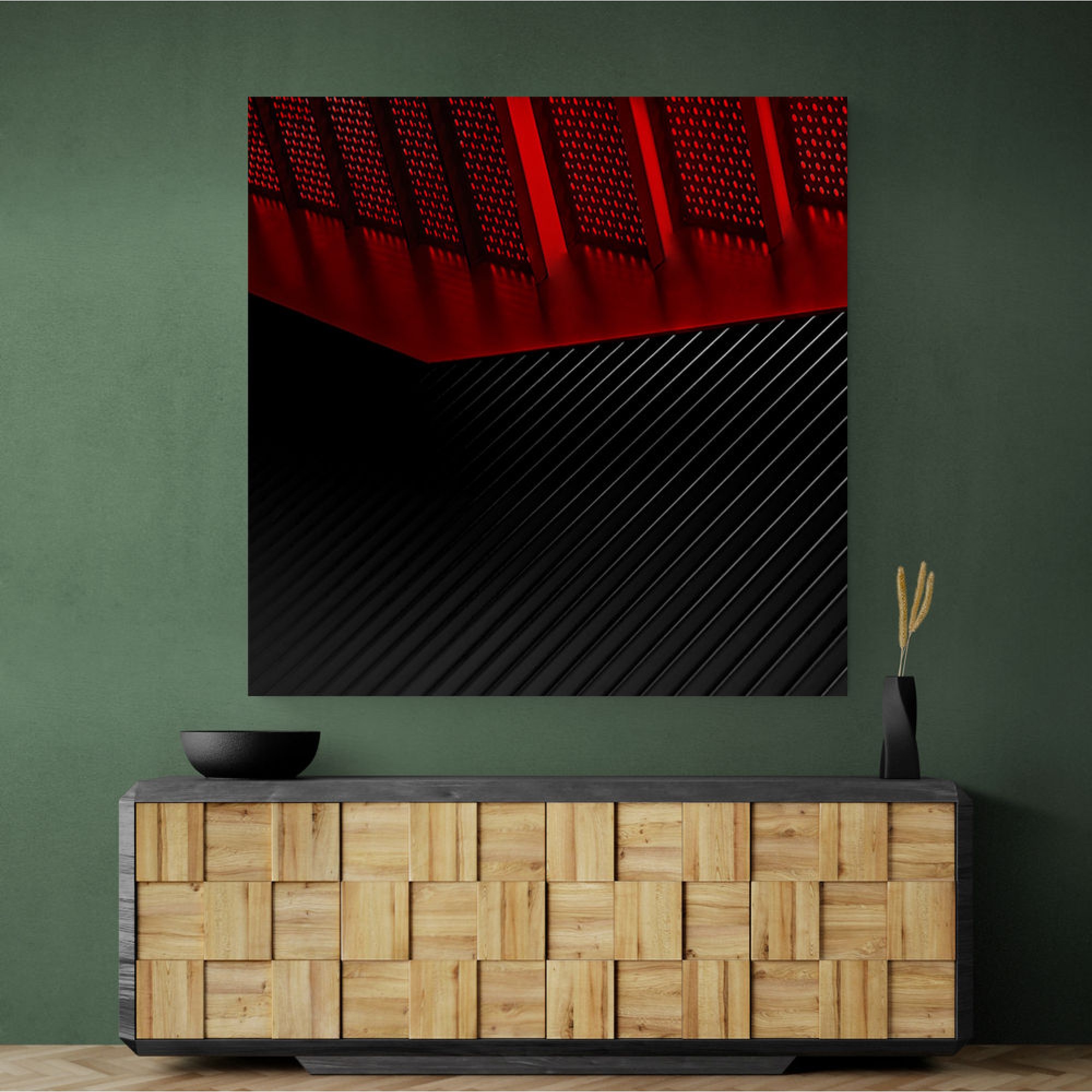 Red Vs Black Photography Wall Art