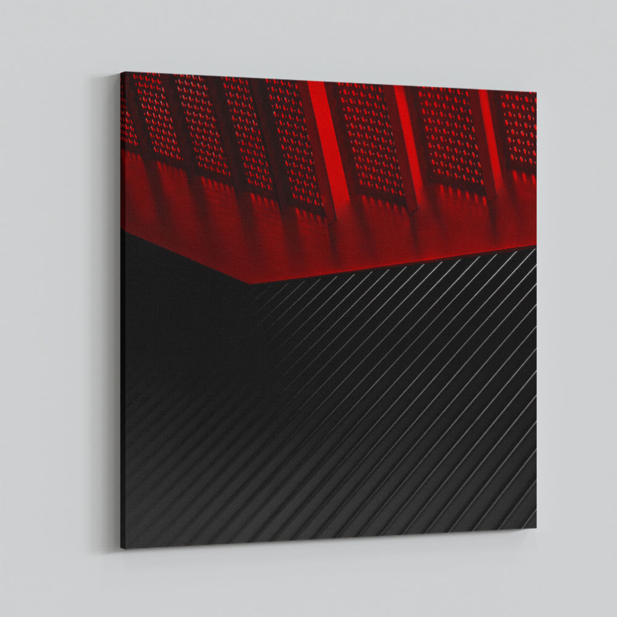 Red Vs Black Photography Wall Art