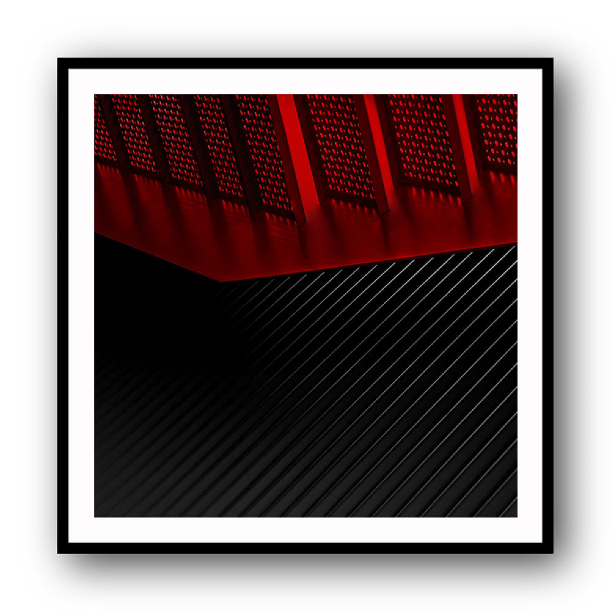 Red Vs Black Photography Wall Art