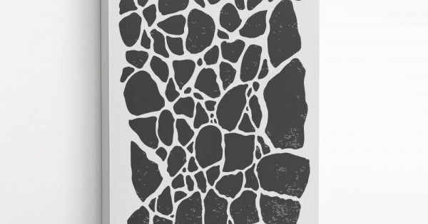 Geometric Rocky Pattern Wall Art