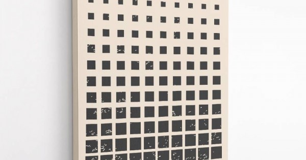 Minimal Halftone Shapes #1 Wall Art