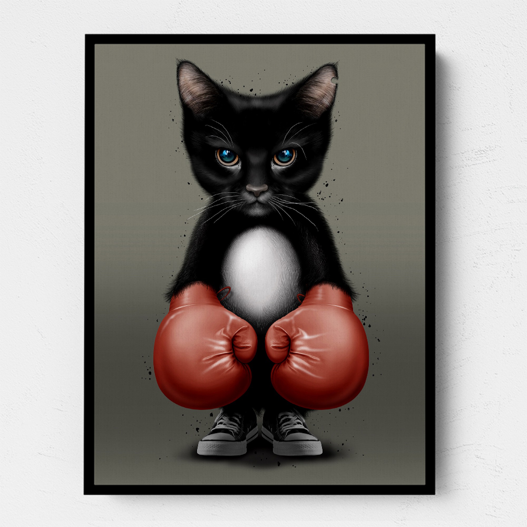 Kitty Boxer Wall Art