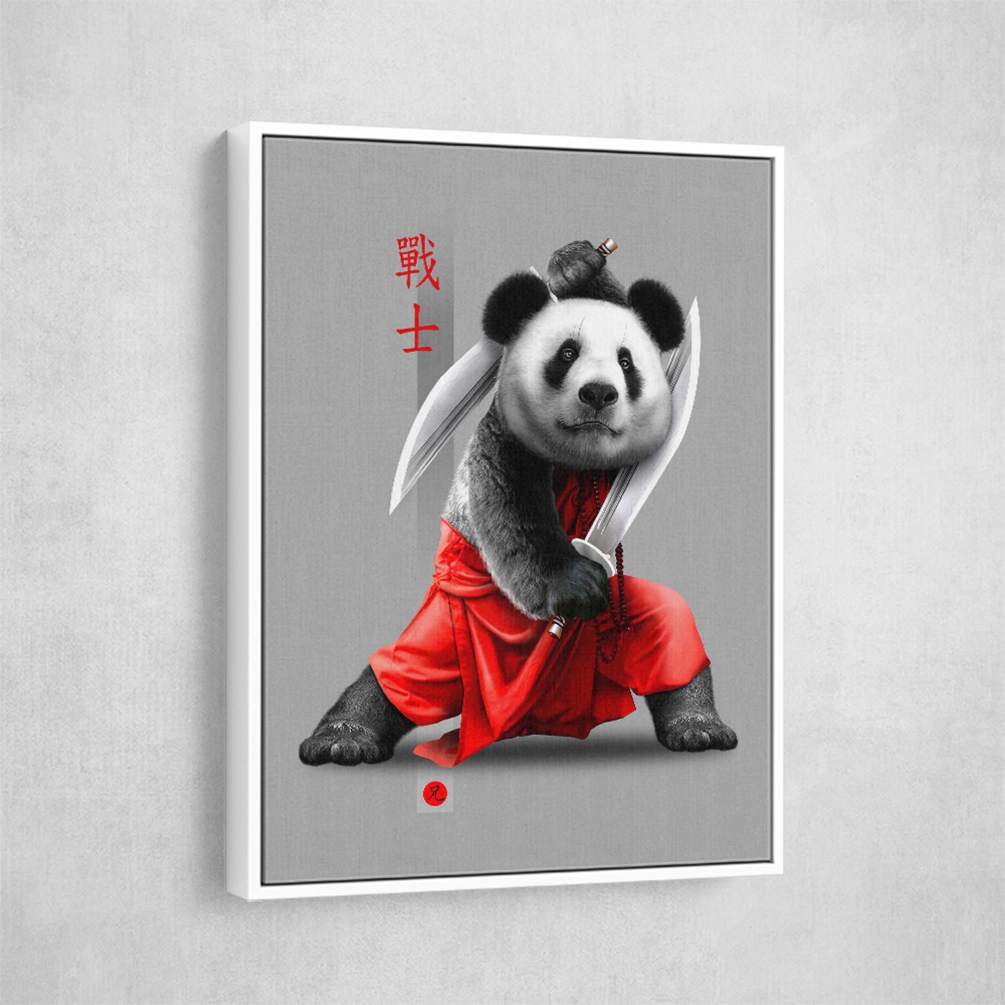 Fighting Panda Wall Art