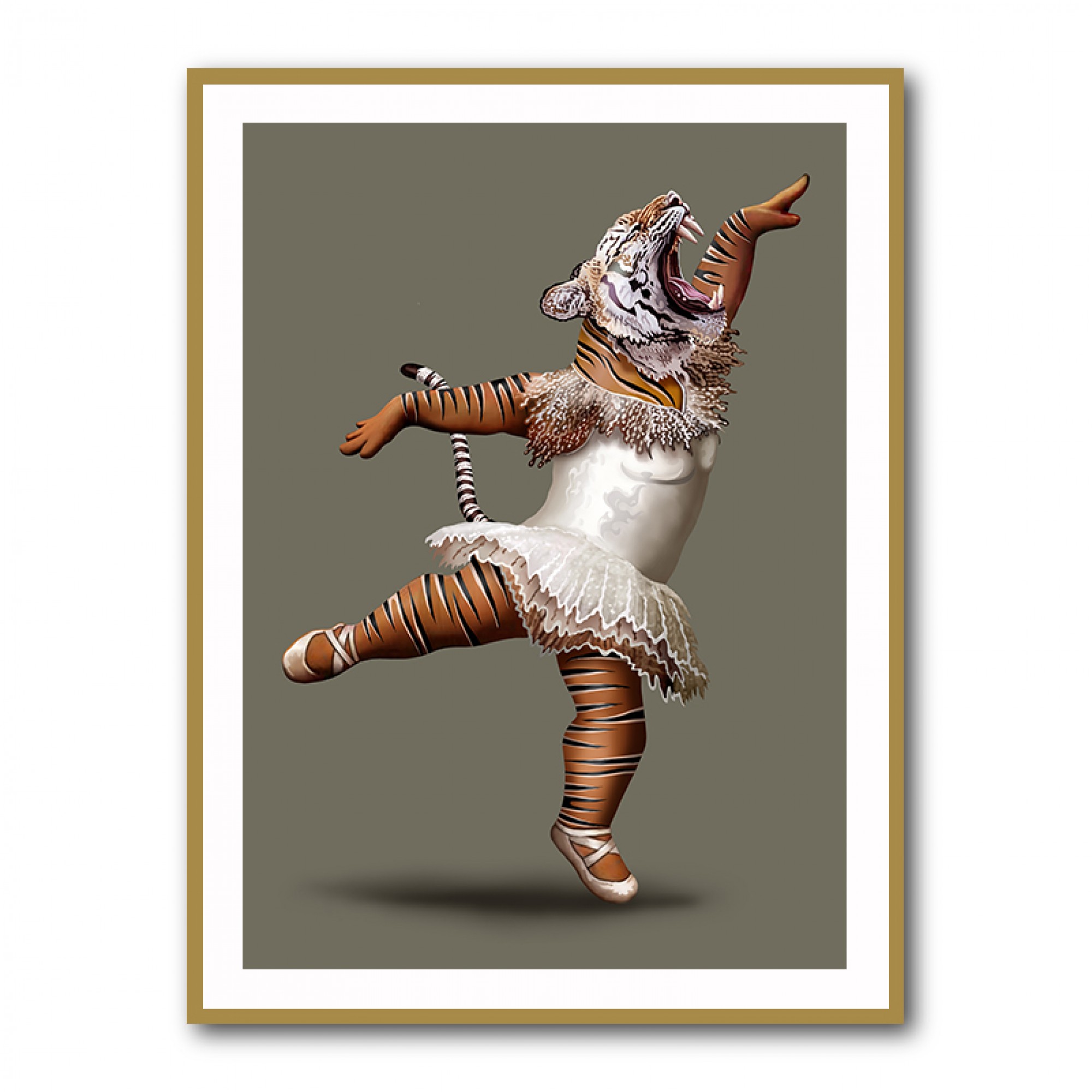 Tiger Ballet Wall Art