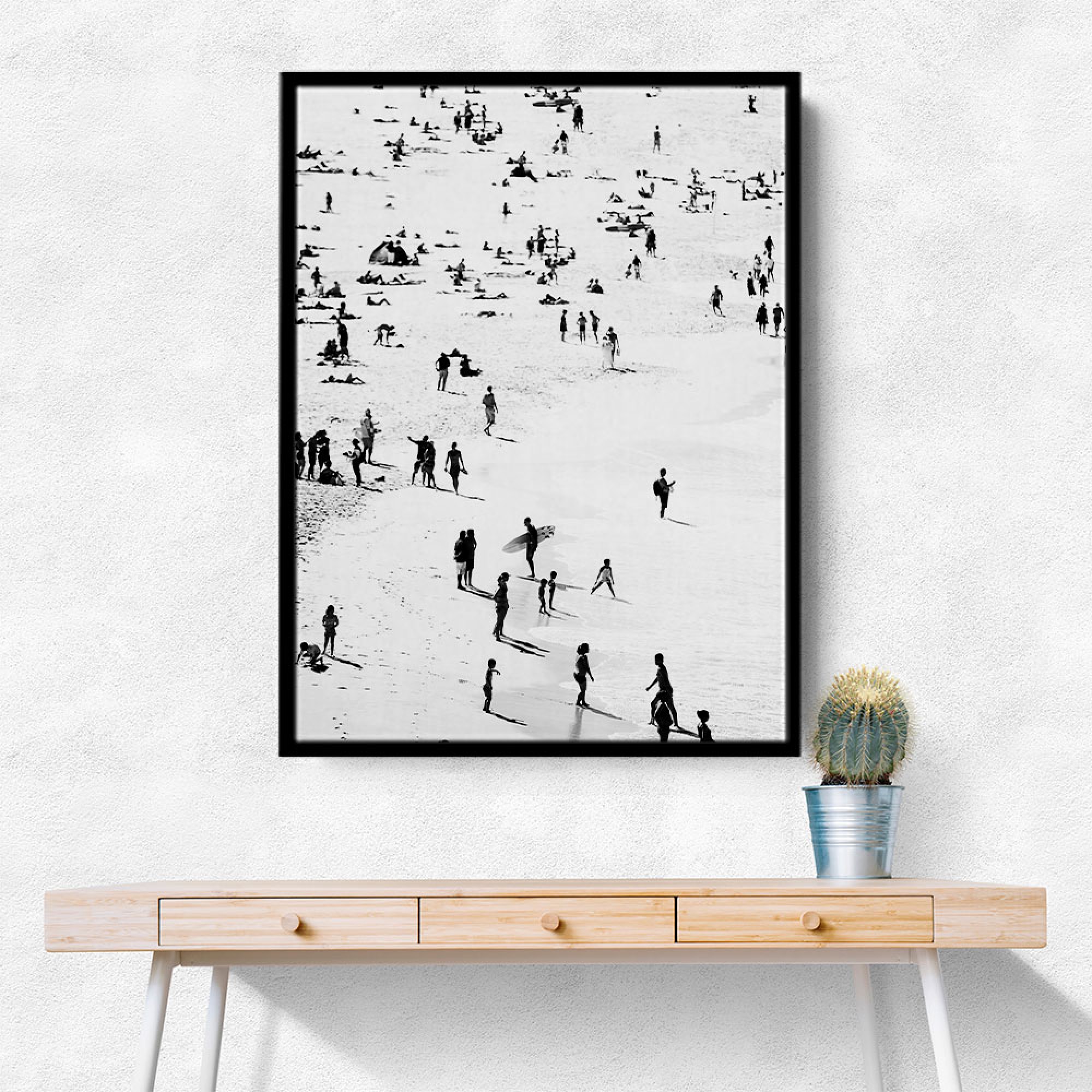 Beach Silhouettes Wall Art