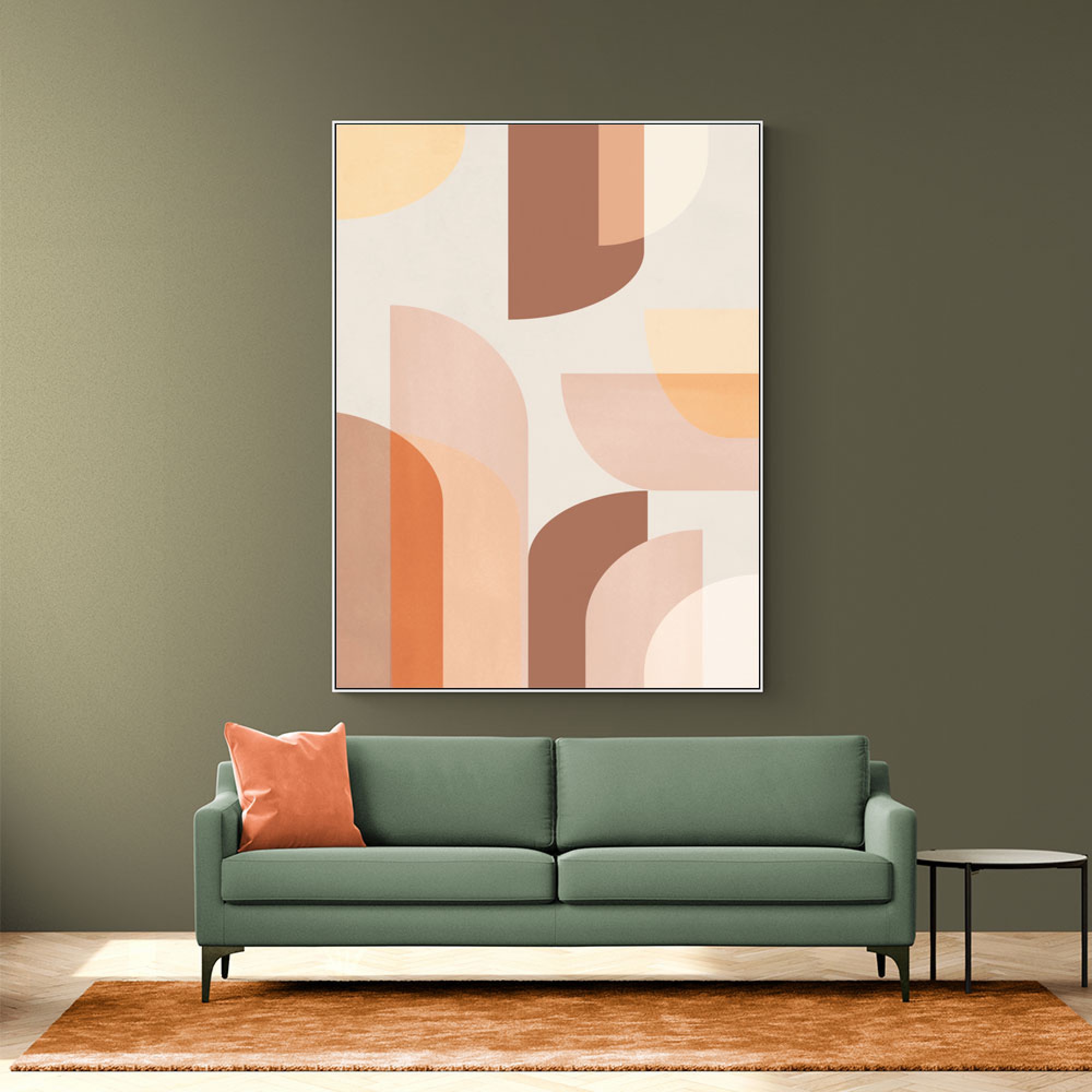 Retro Geometric Wall Art