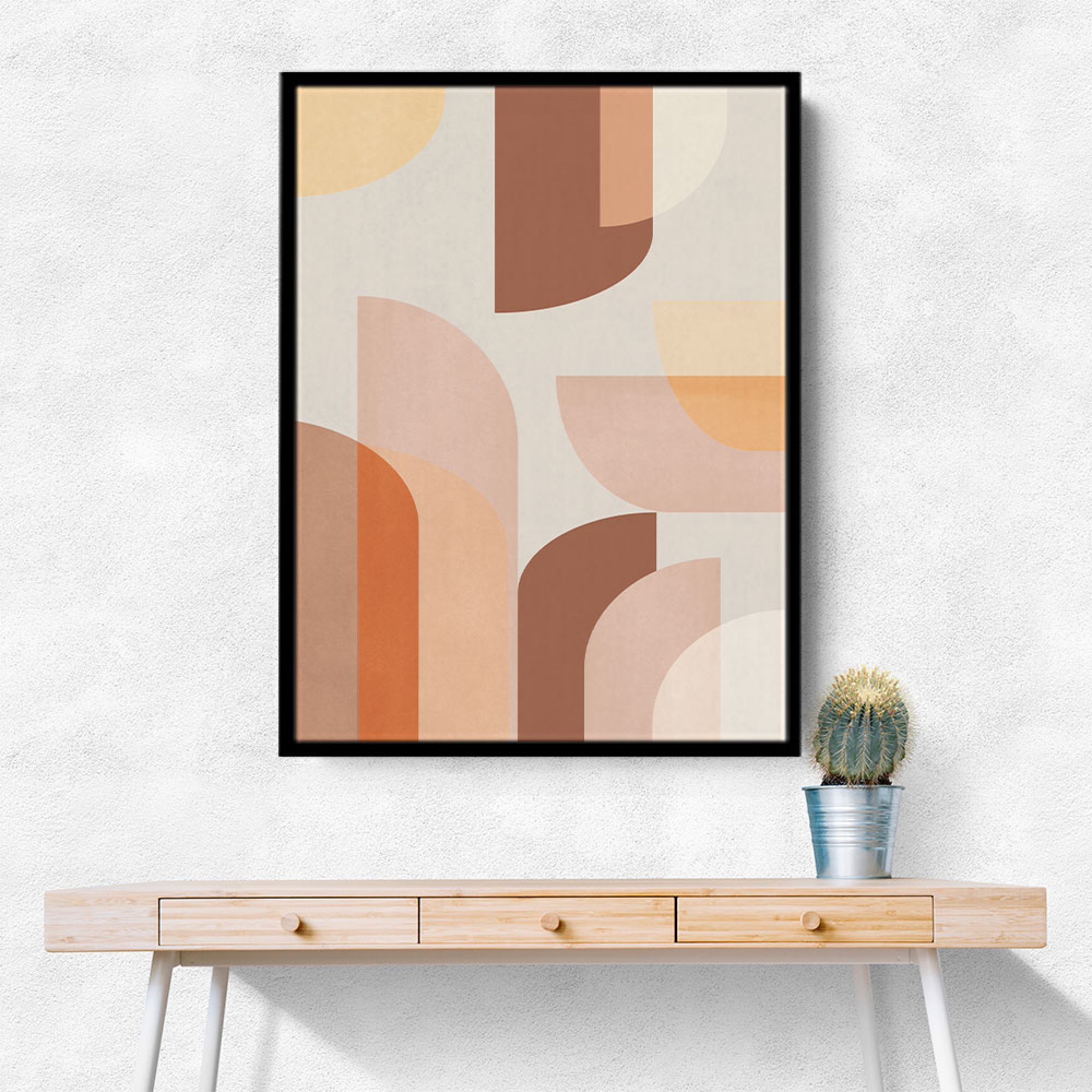 Retro Geometric Wall Art
