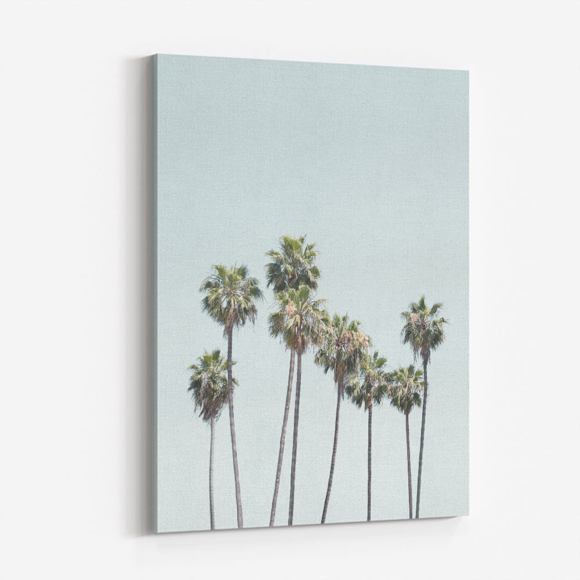 Blue Palm Trees Wall Art