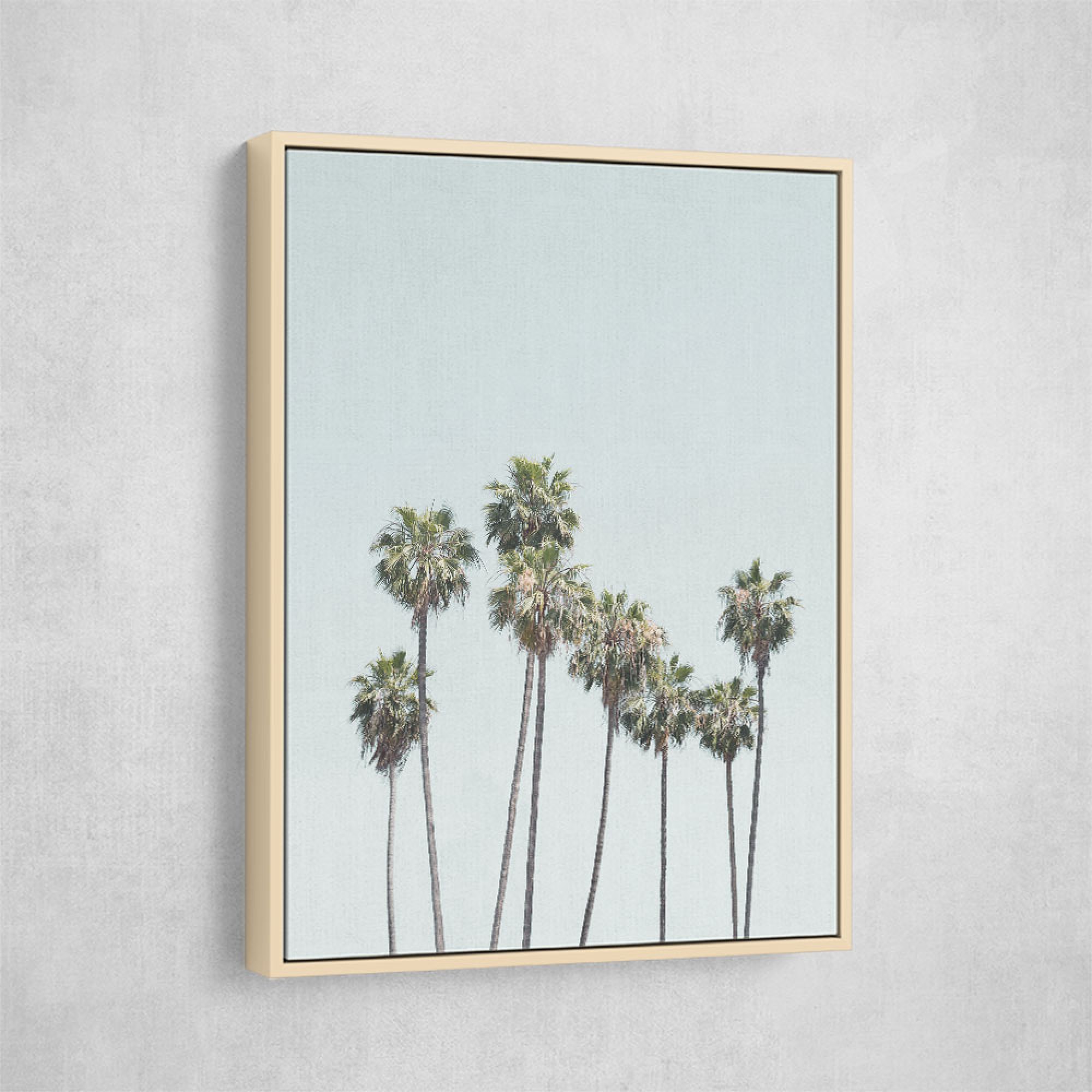 Blue Palm Trees Wall Art