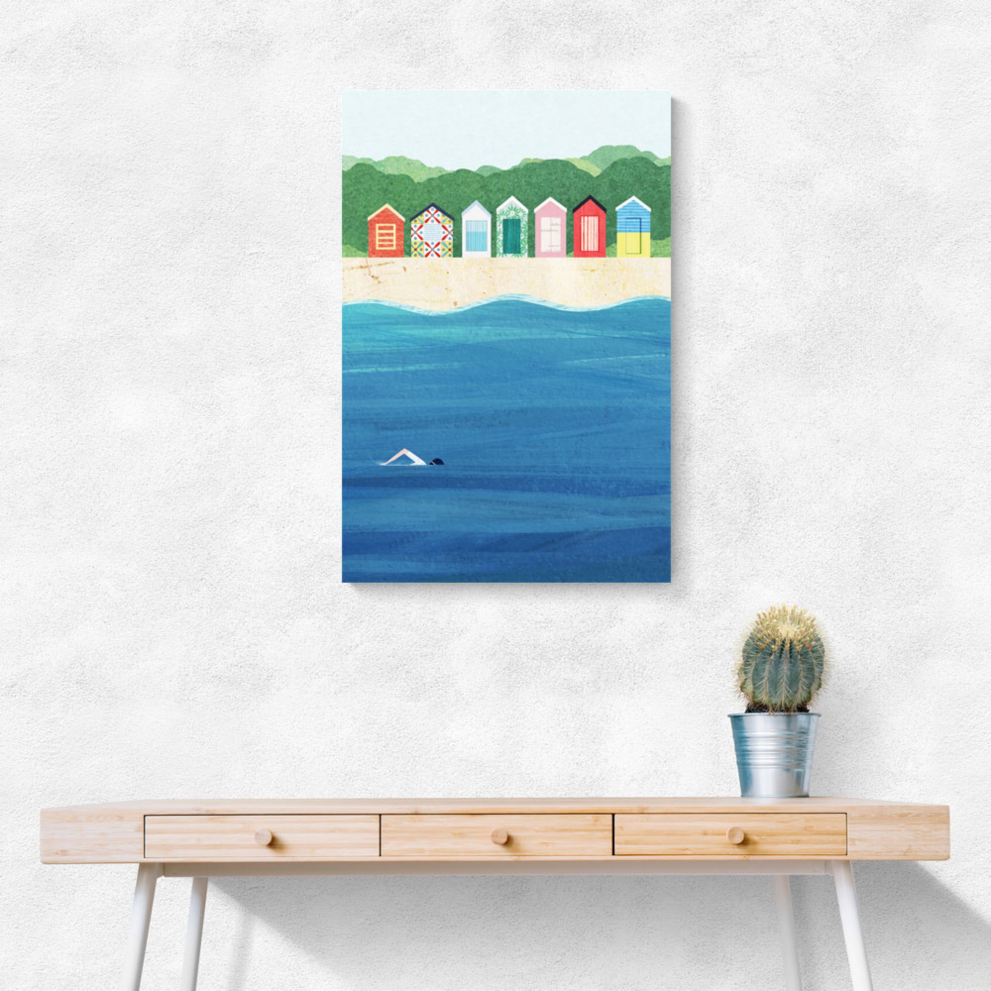 Beach Huts Wall Art
