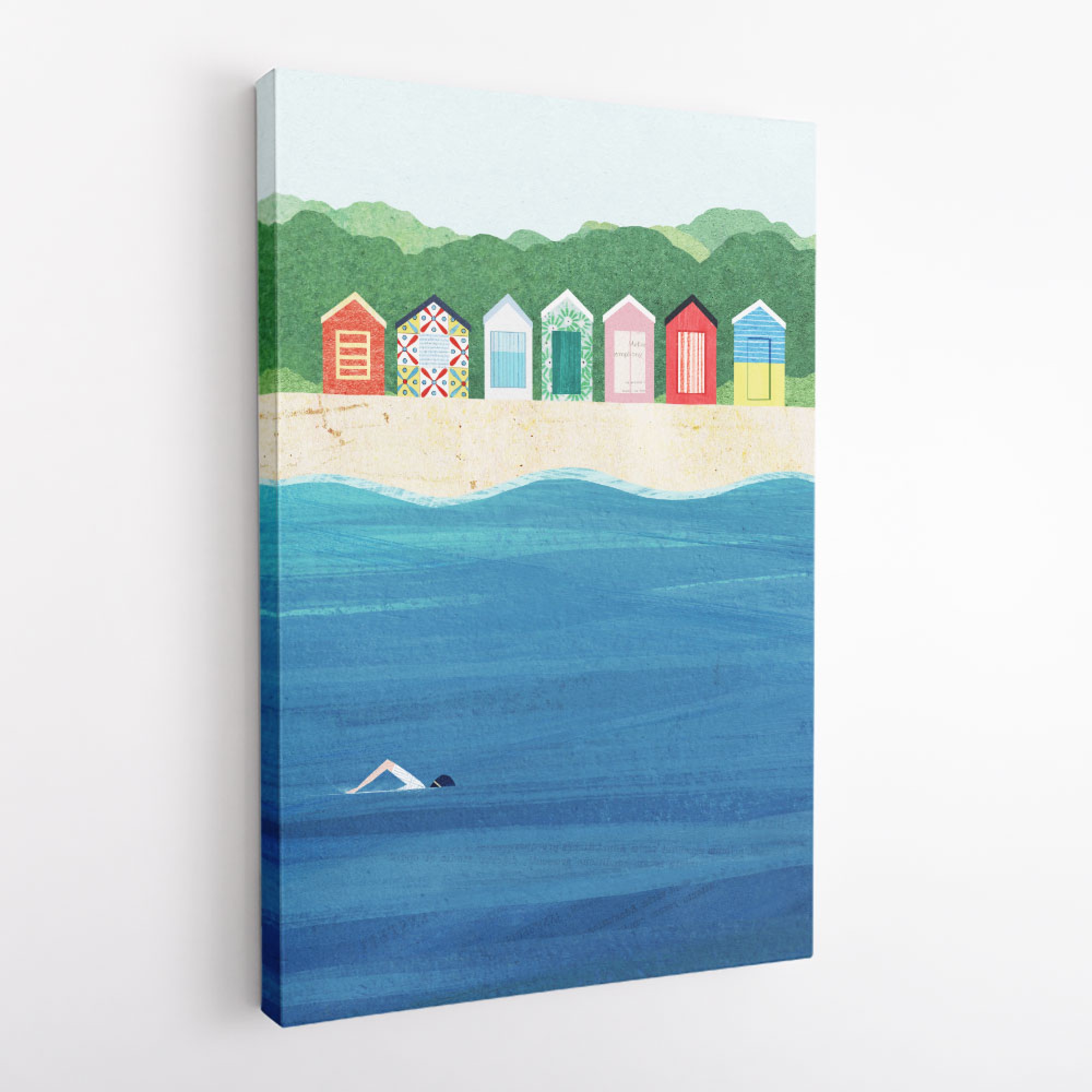 Beach Huts Wall Art