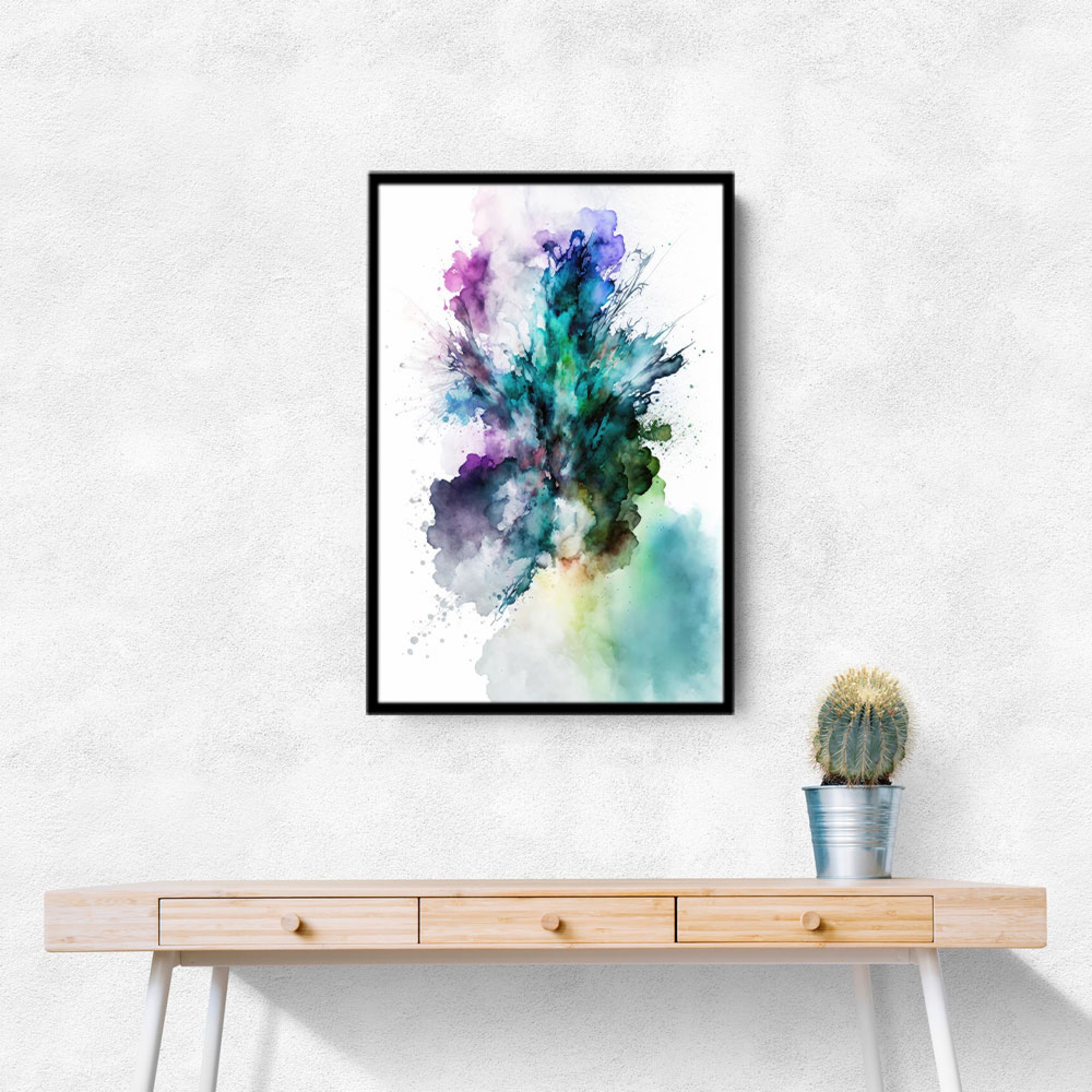 Ink Splash Abstract 28 Wall Art