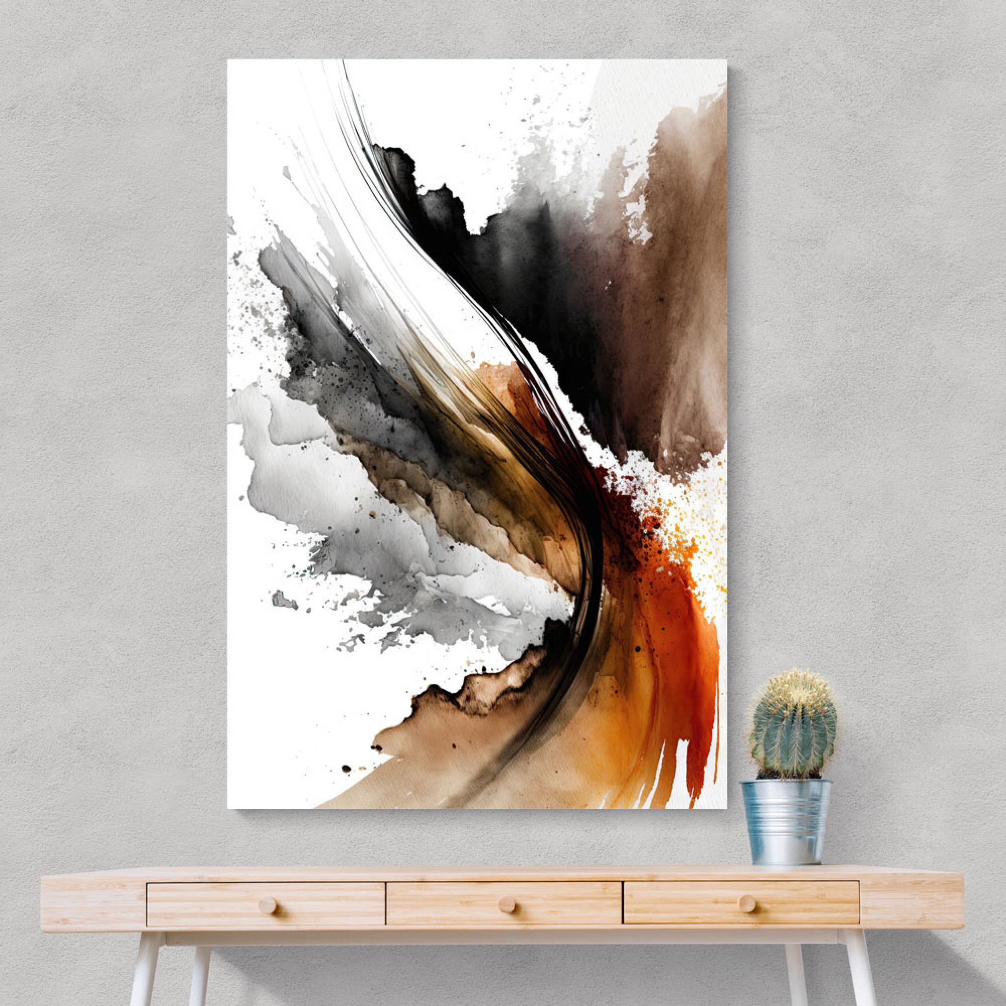 Ink Splash Abstract 41 Wall Art