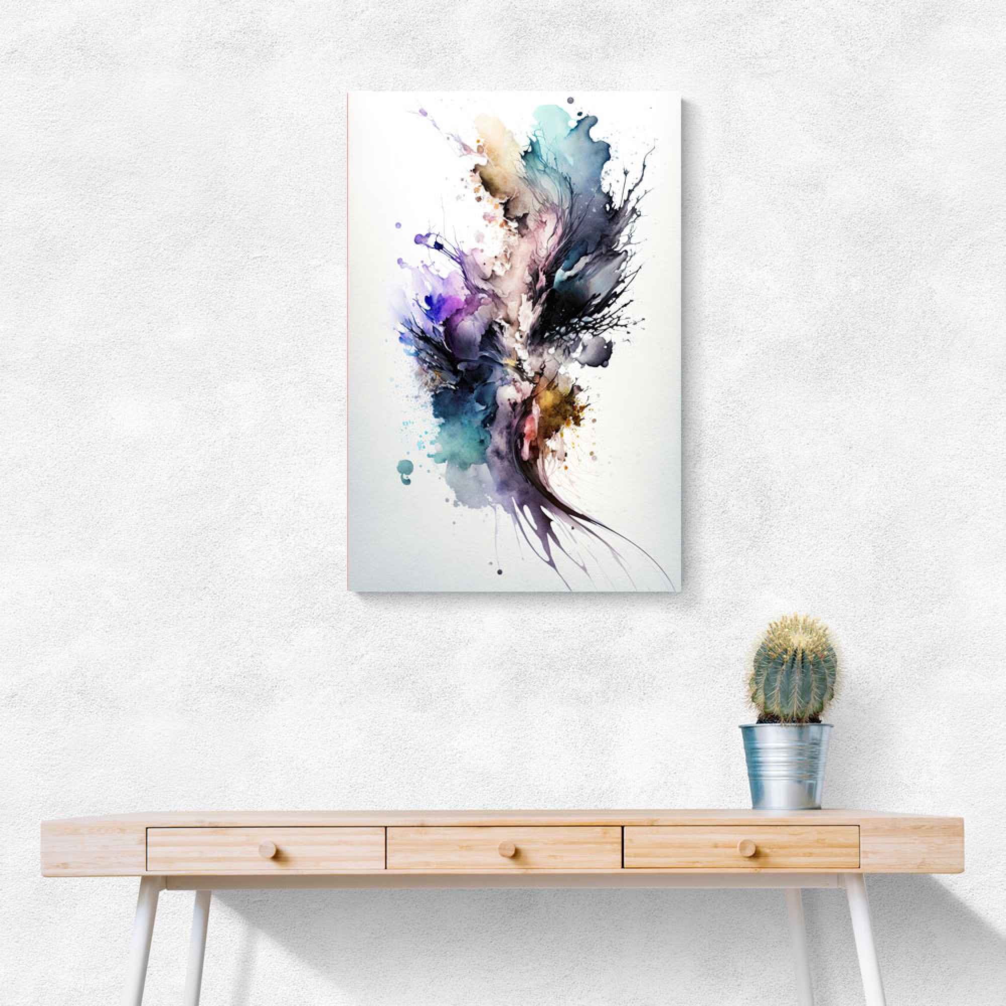 Ink Splash Abstract 44 Wall Art