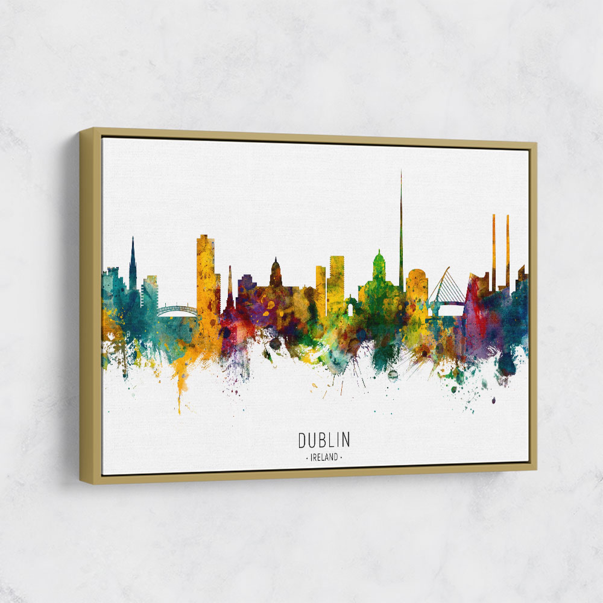 Dublin Ireland Skyline Wall Art