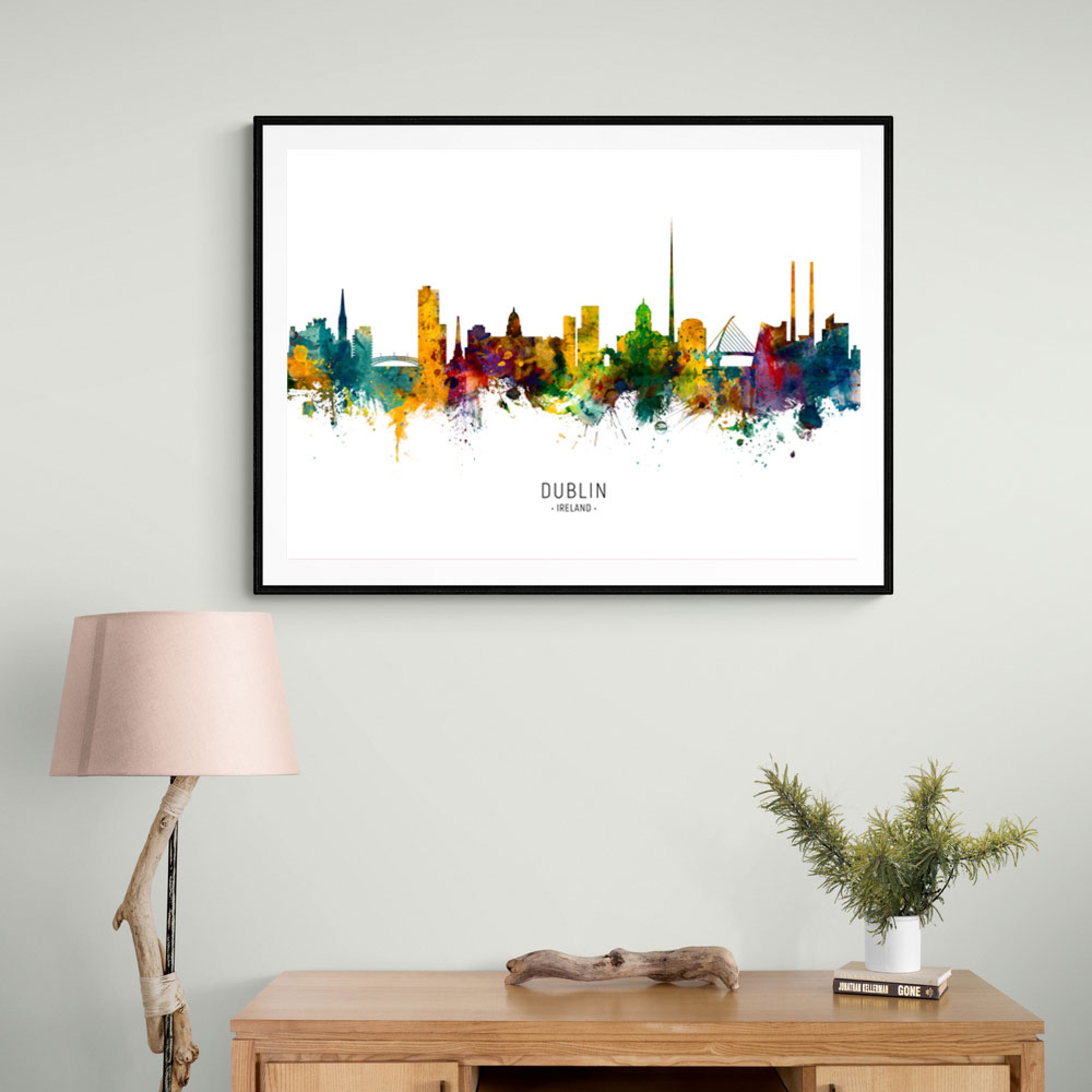 Dublin Ireland Skyline Wall Art
