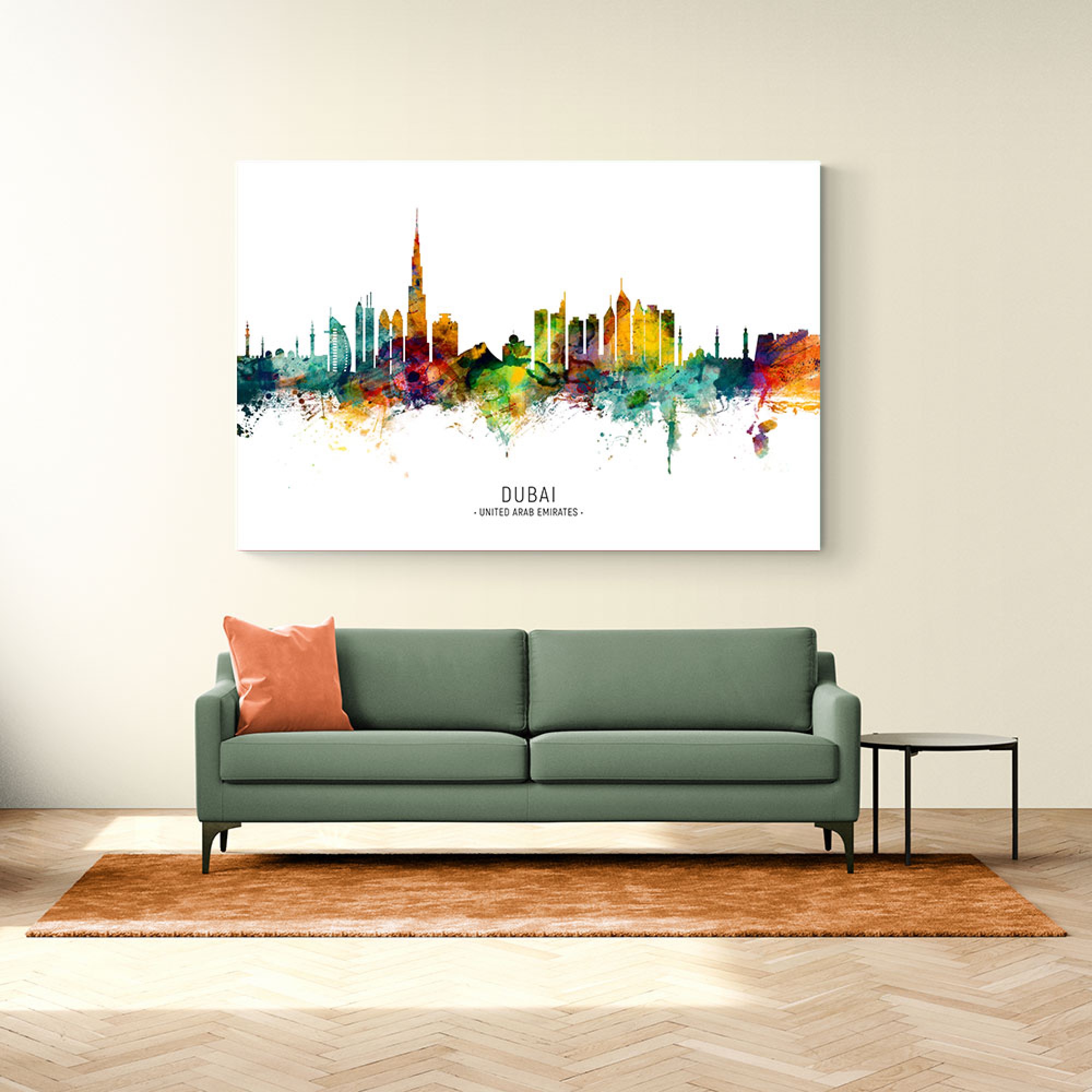 Dubai UAE Skyline Wall Art