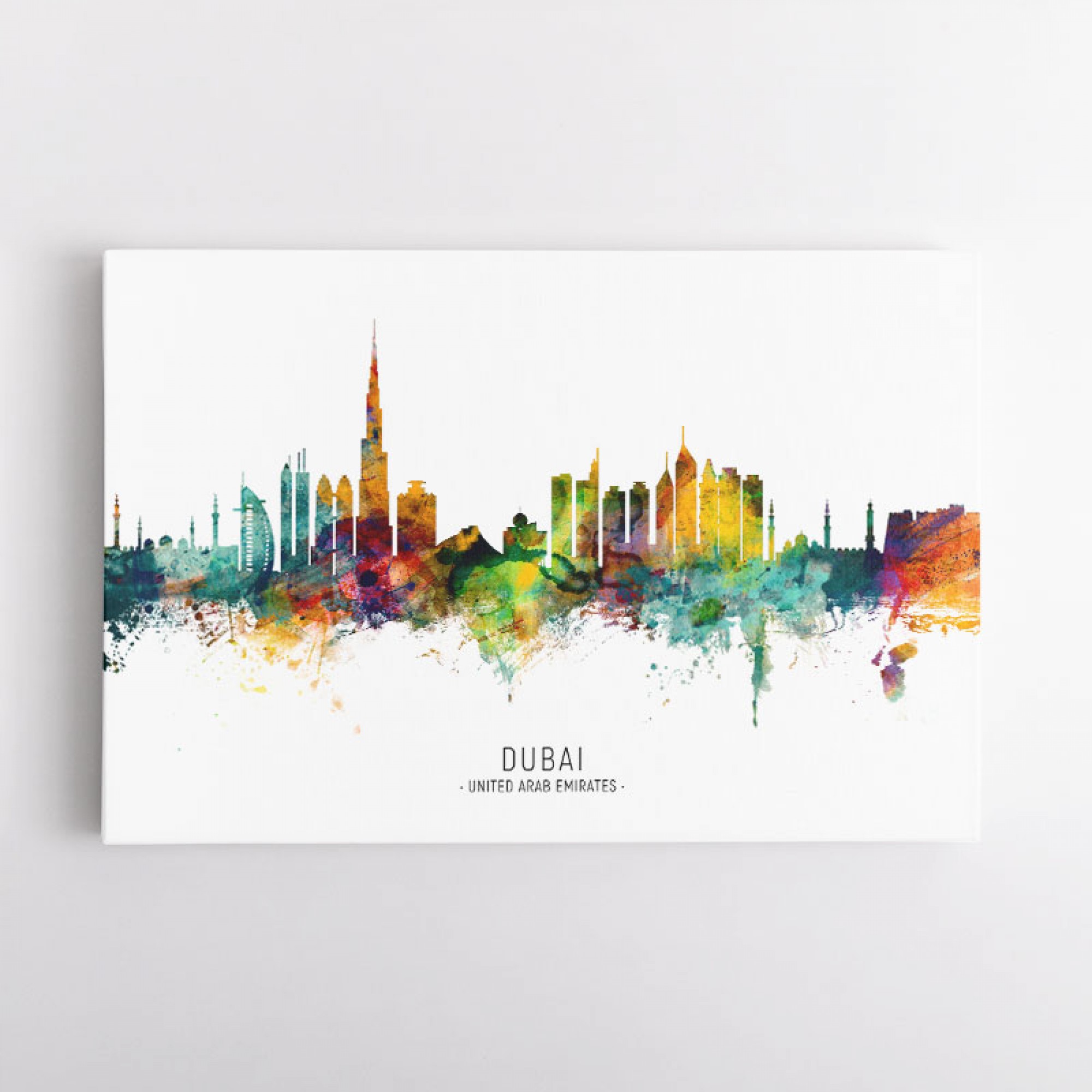 Dubai UAE Skyline Wall Art