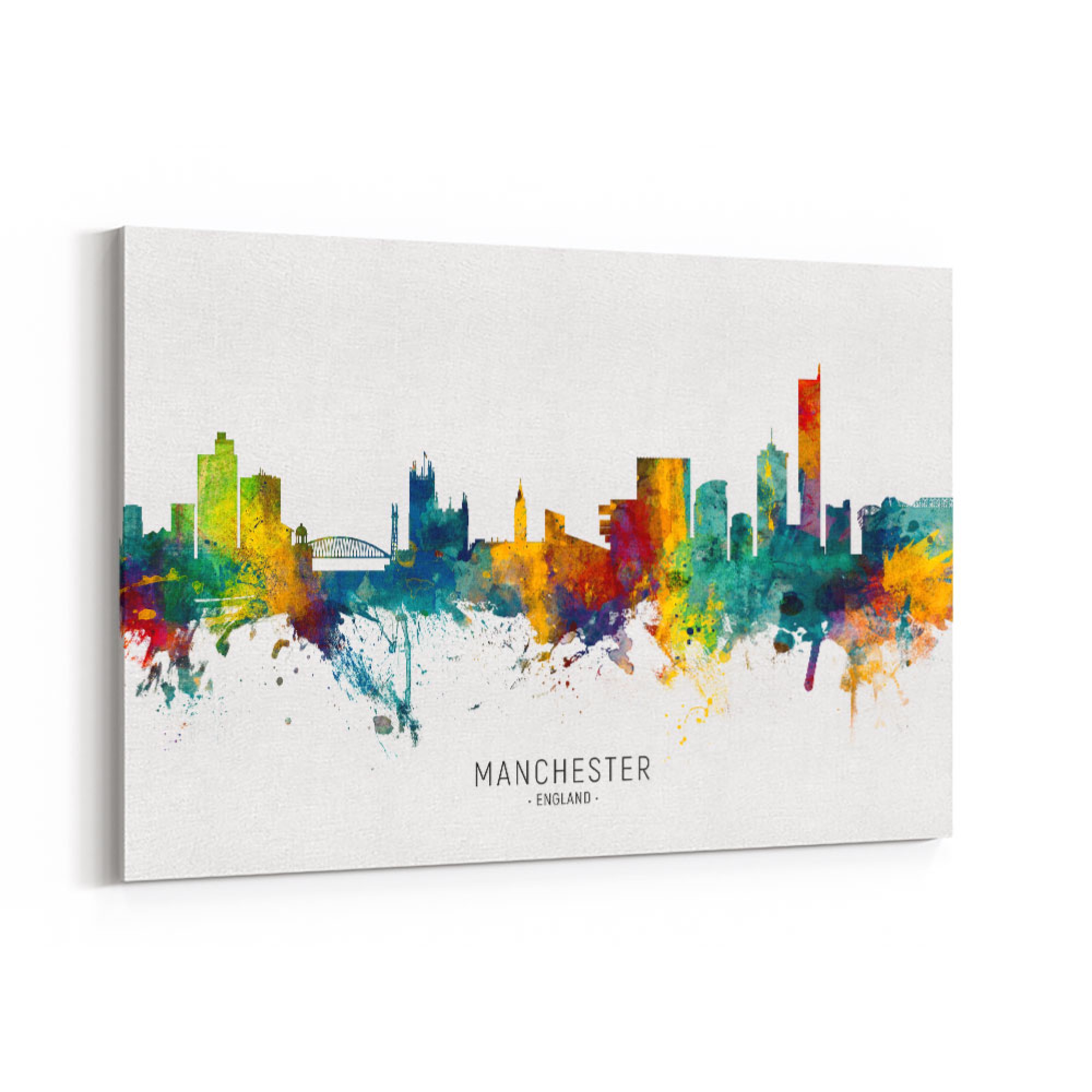 Manchester England Skyline Wall Art