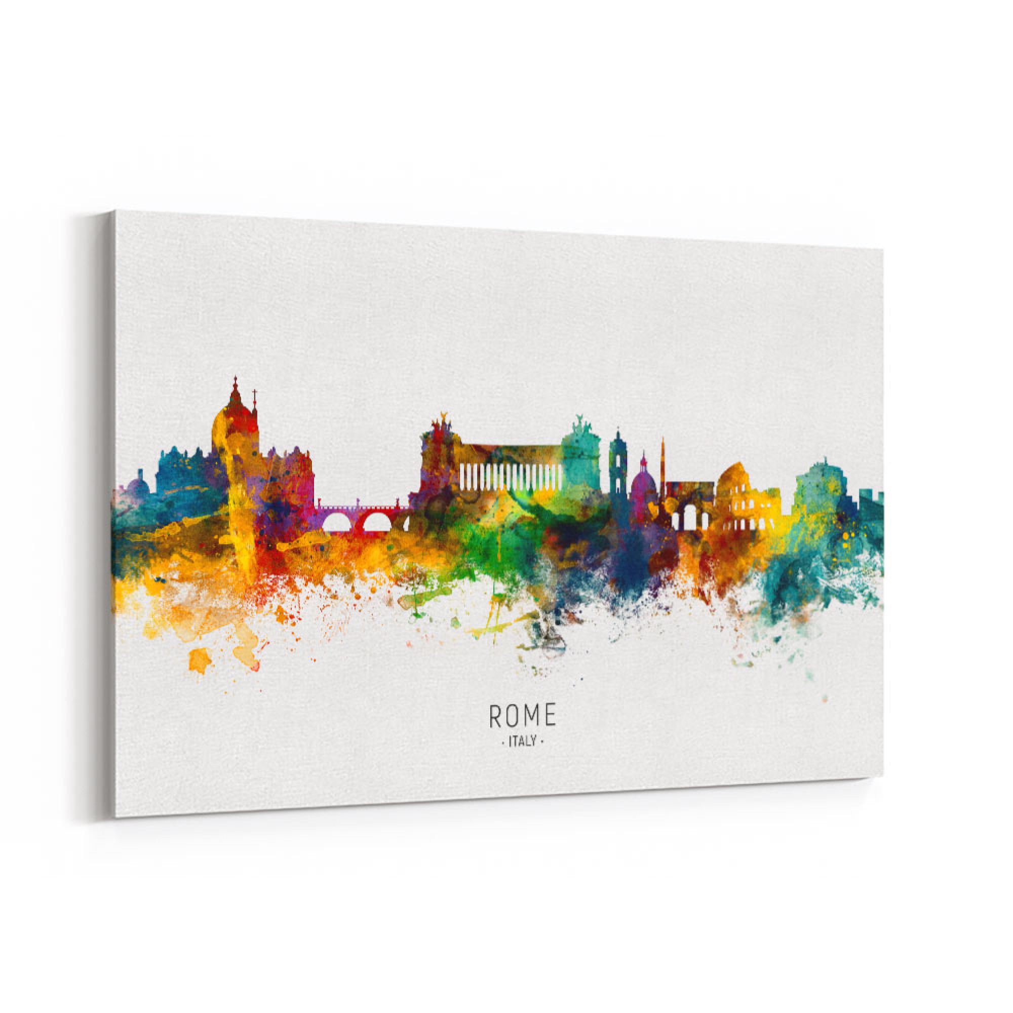 Rome Italy Skyline Wall Art