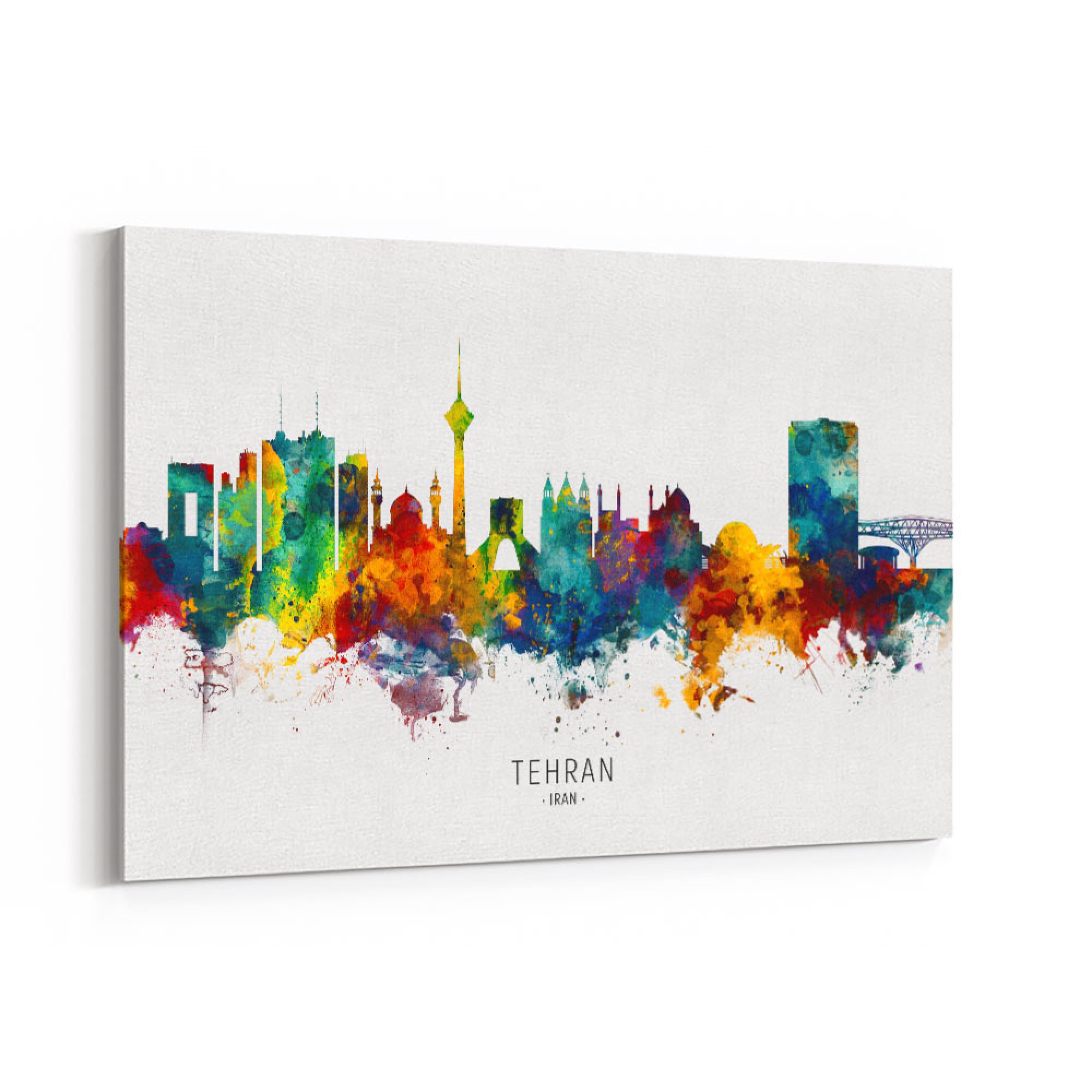 Tehran Iran Skyline Wall Art