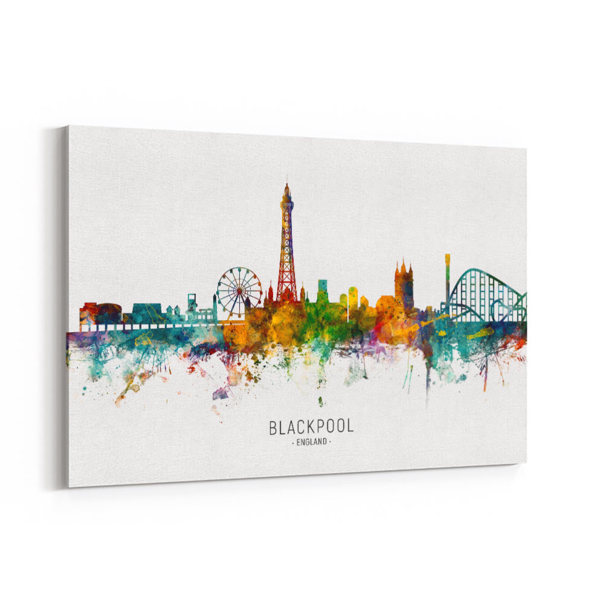 Blackpool England Skyline Wall Art