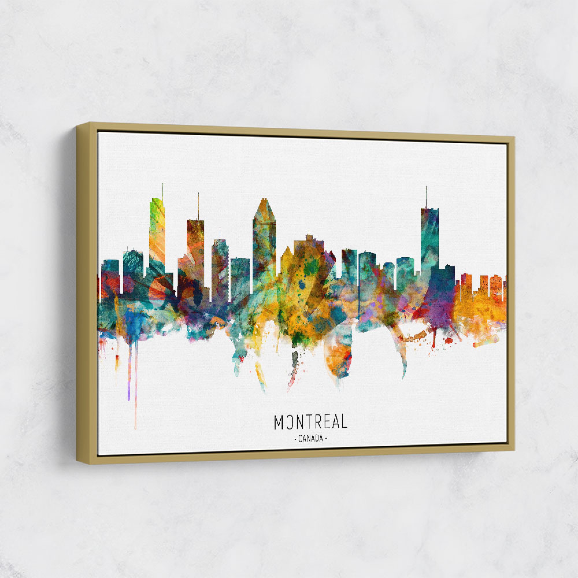 Montreal Canada Skyline Wall Art