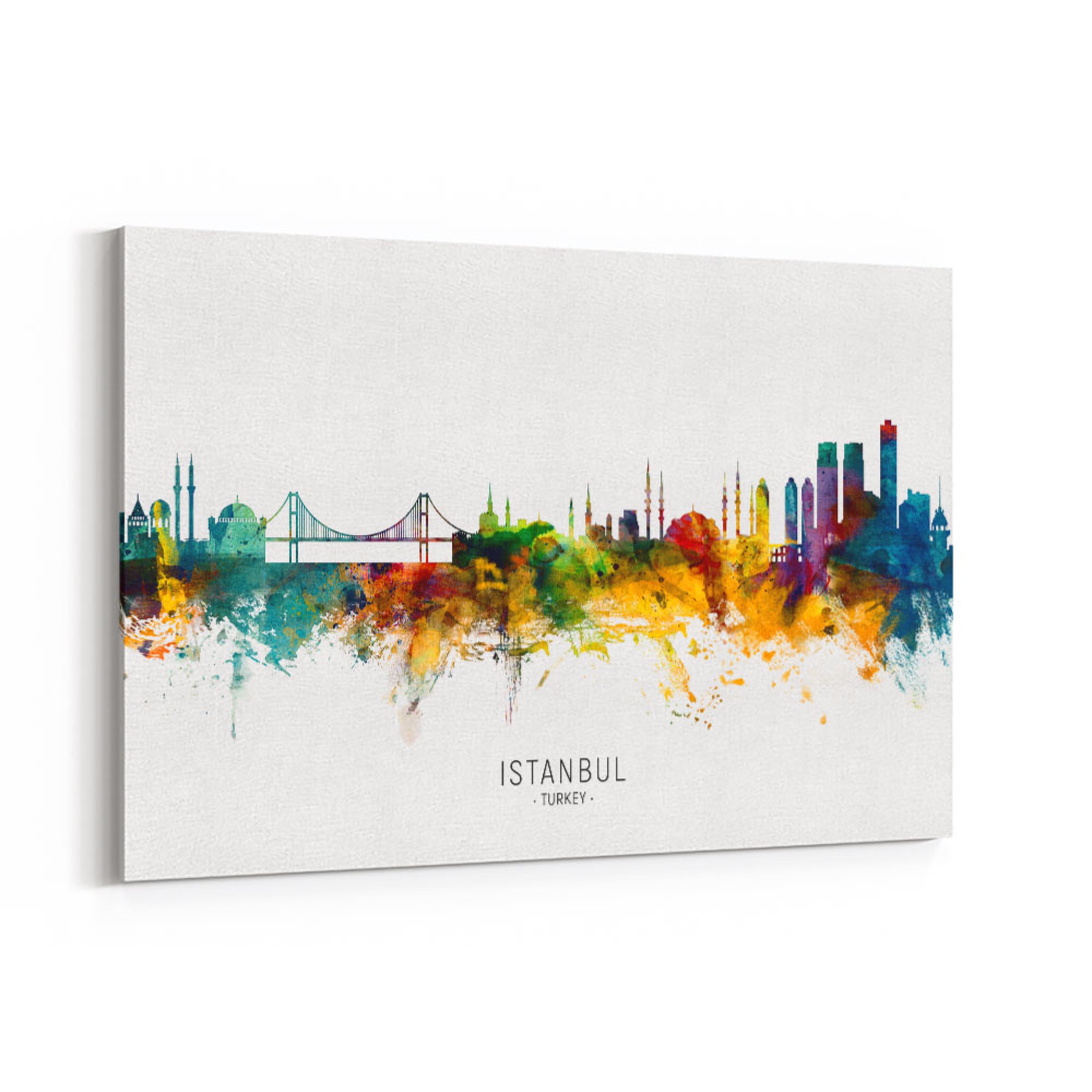 Istanbul Turkey Skyline Wall Art