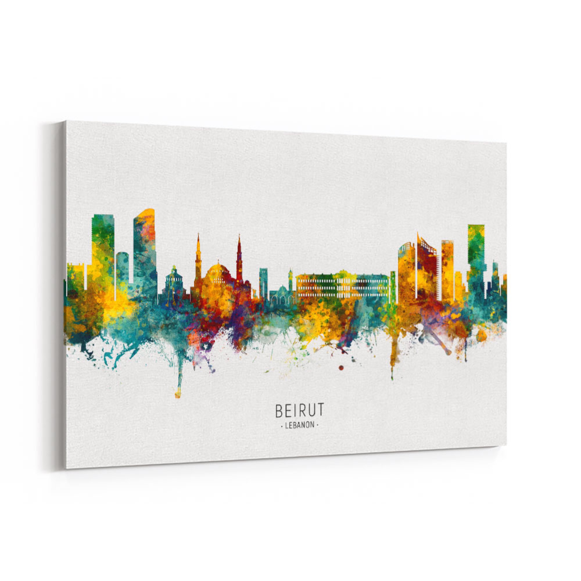 Beirut Lebanon Skyline Wall Art