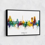 Damascus Syria Skyline Wall Art
