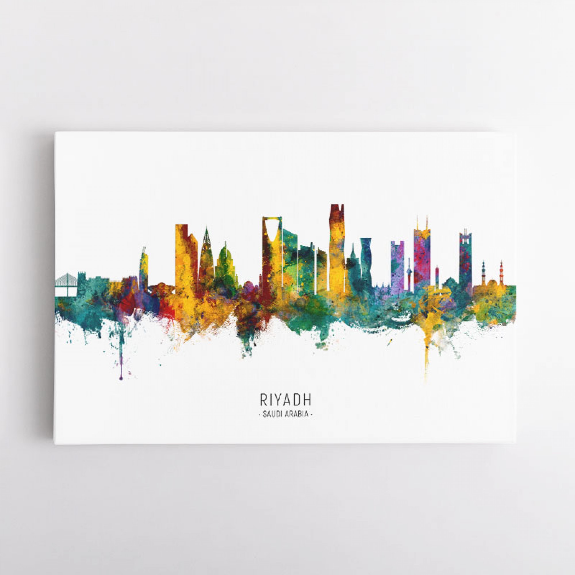 Riyadh Saudi Arabia Skyline Wall Art