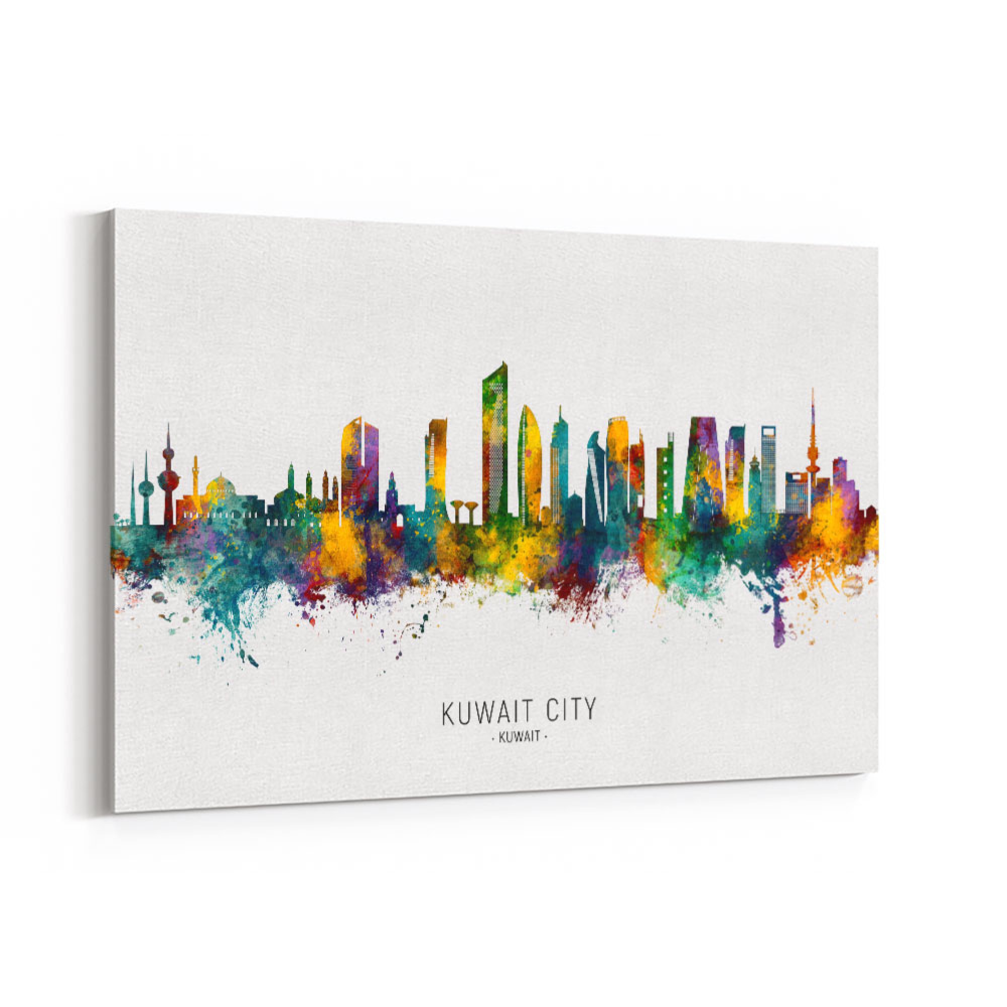 Kuwait City Skyline Wall Art