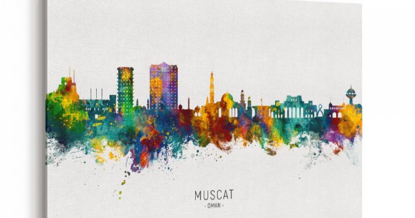 Muscat Oman Skyline Wall Art