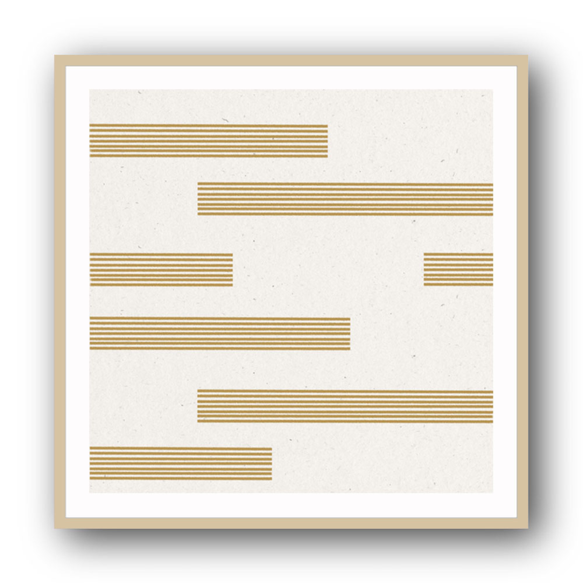 Simple Blue Lines Pattern II Wall Art