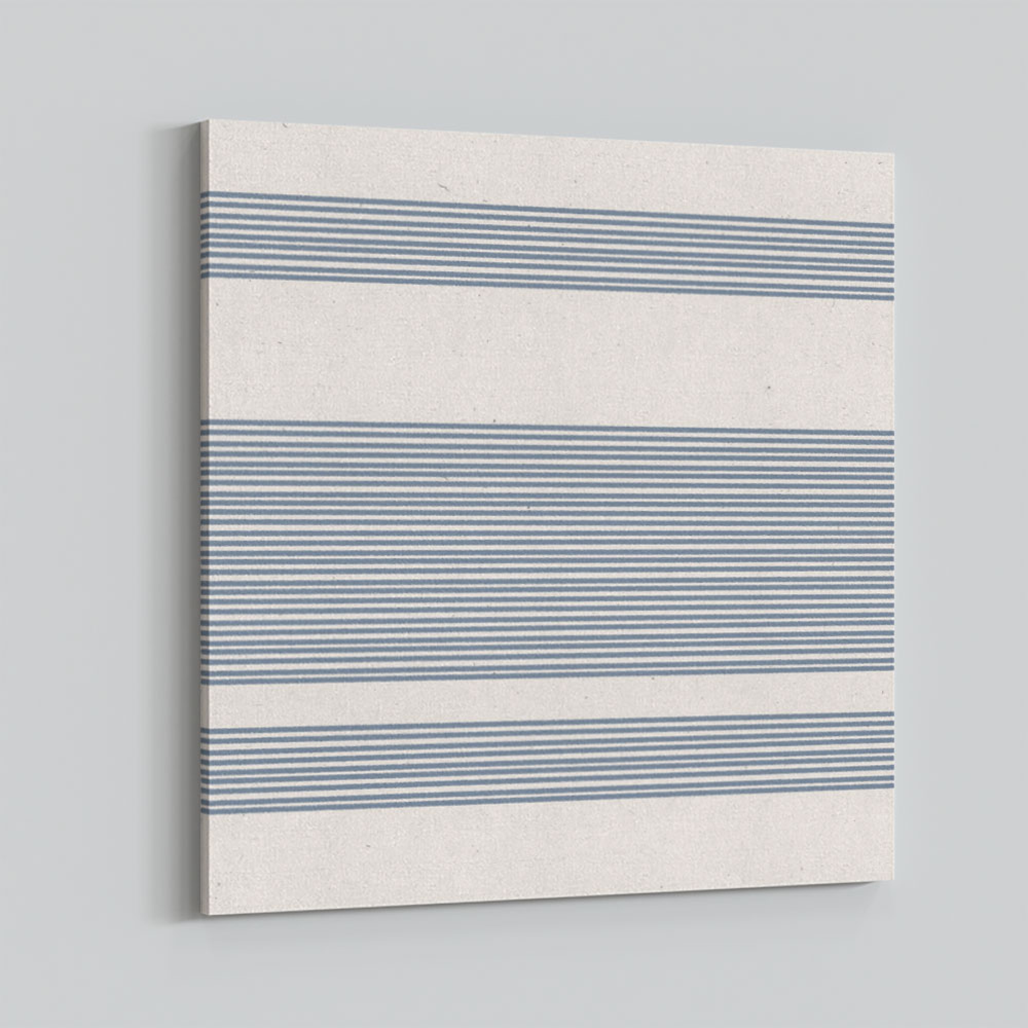 Simple Blue Lines Pattern Wall Art
