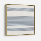 Simple Blue Lines Pattern Wall Art