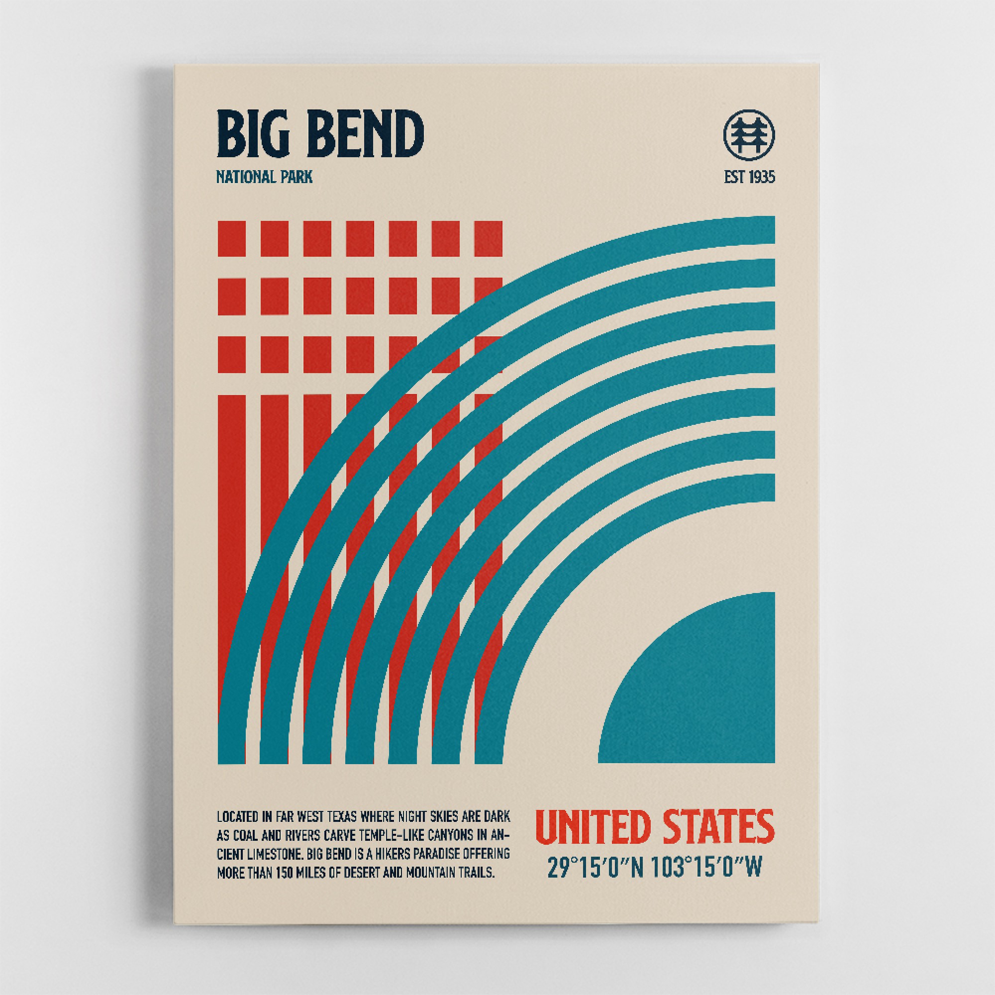 Big Bend National Park Travel Poster Wall Art