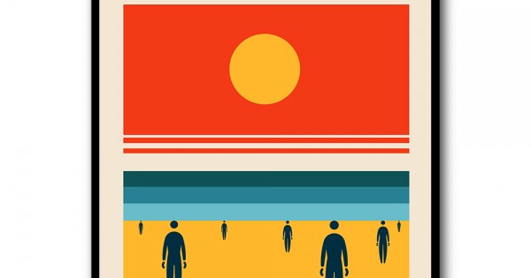 Crosby Beach Iron Men Liverpool Merseyside Wall Art