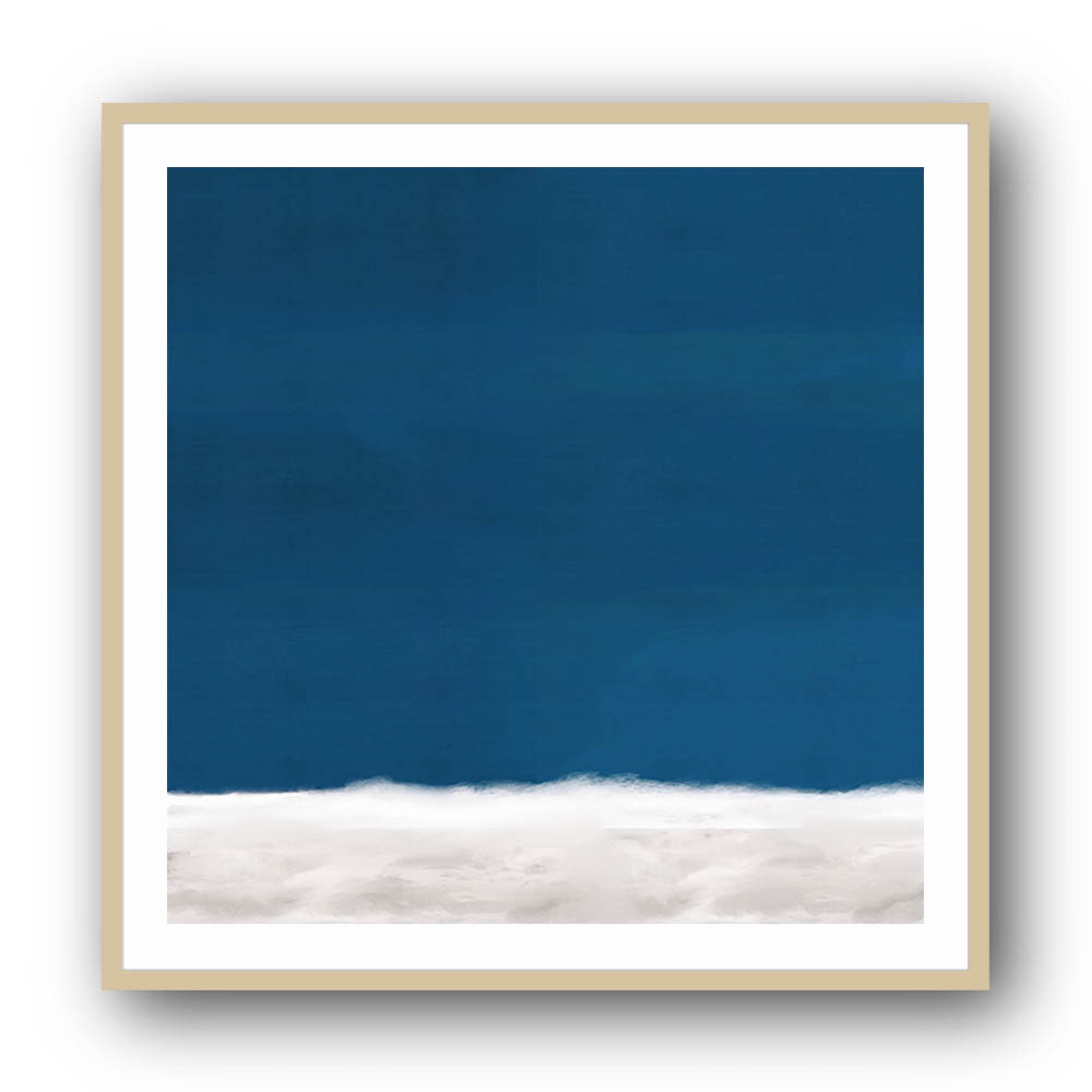 Blue Sky with Clouds Abstract Wall Art