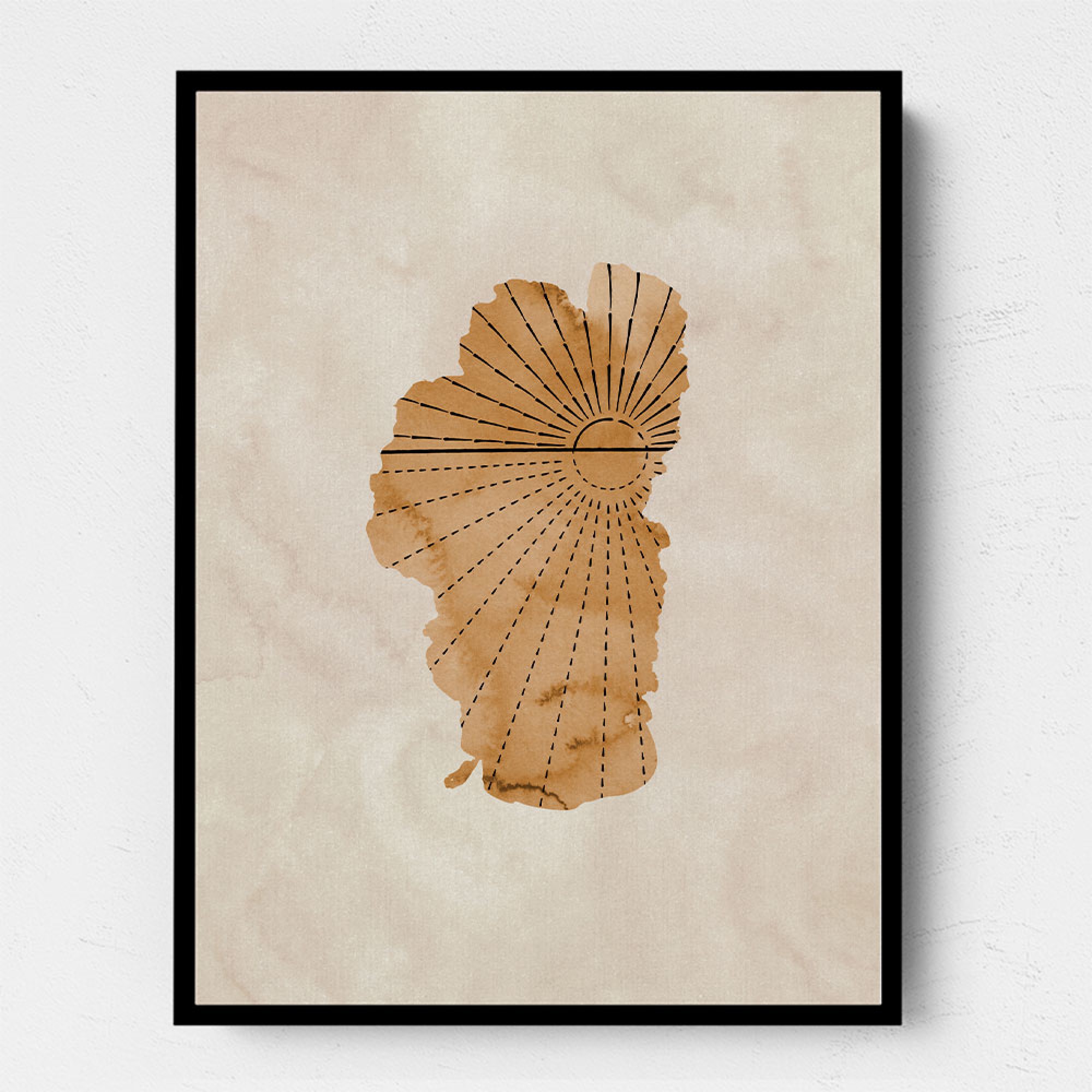 Sunrise abstract lake Tahoe Wall Art