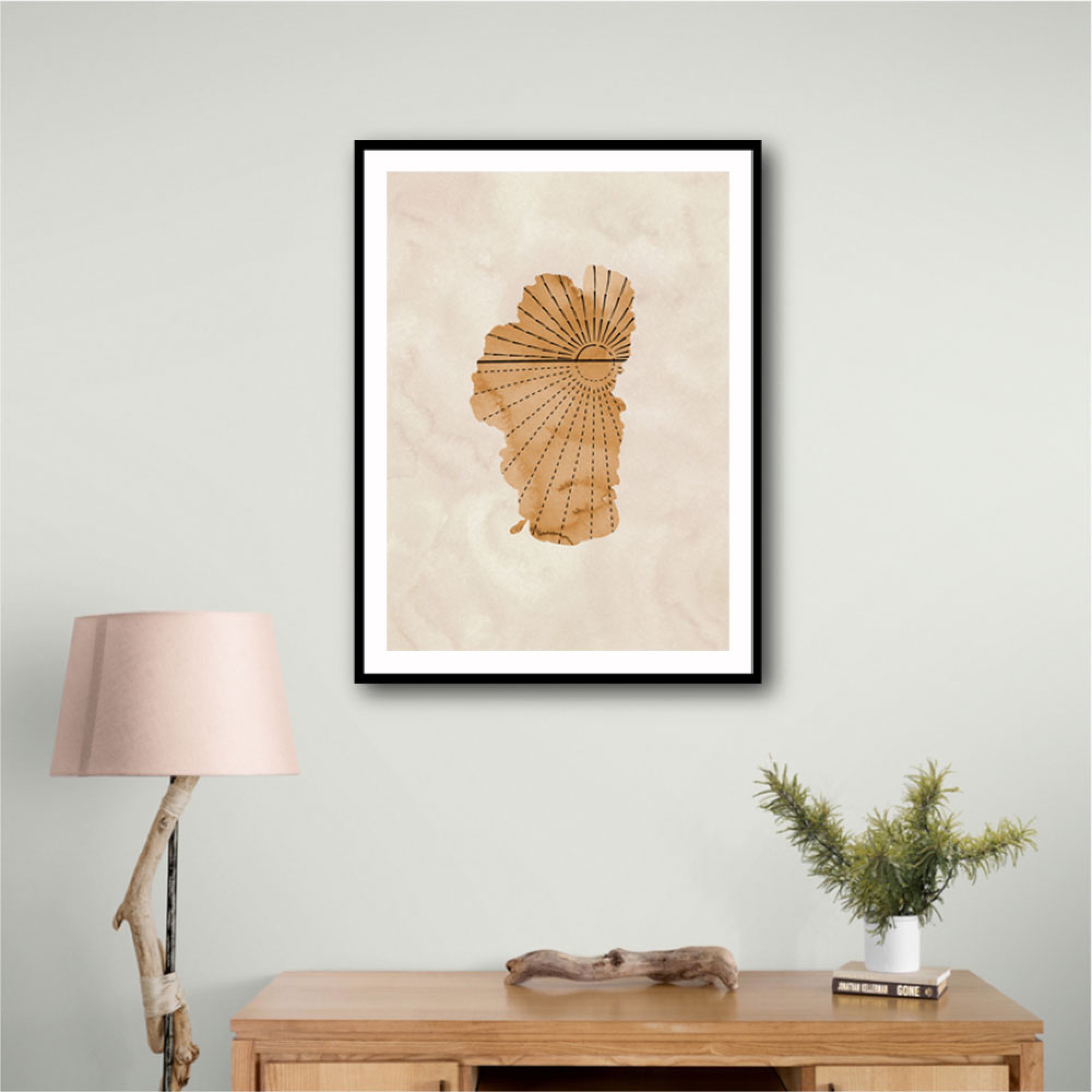 Sunrise abstract lake Tahoe Wall Art