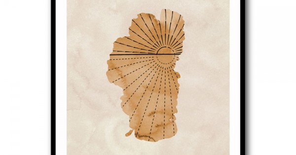 Sunrise abstract lake Tahoe Wall Art