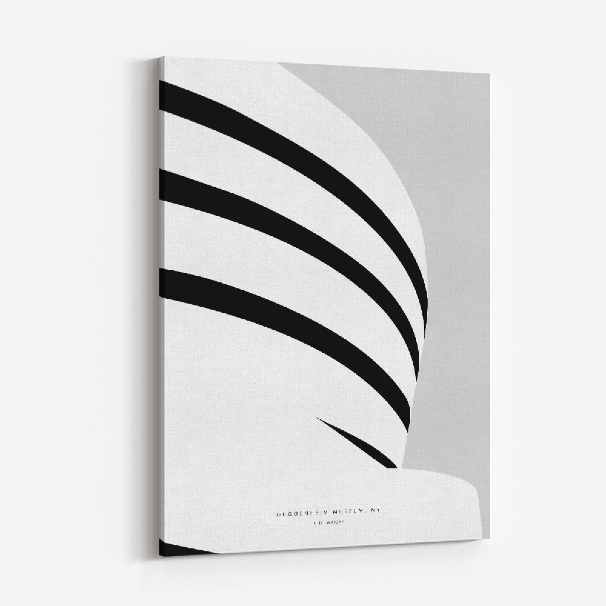 Minimal Guggenheim museum Wall Art