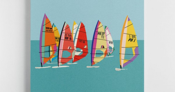 Baltic Sea Windsurfing Wall Art