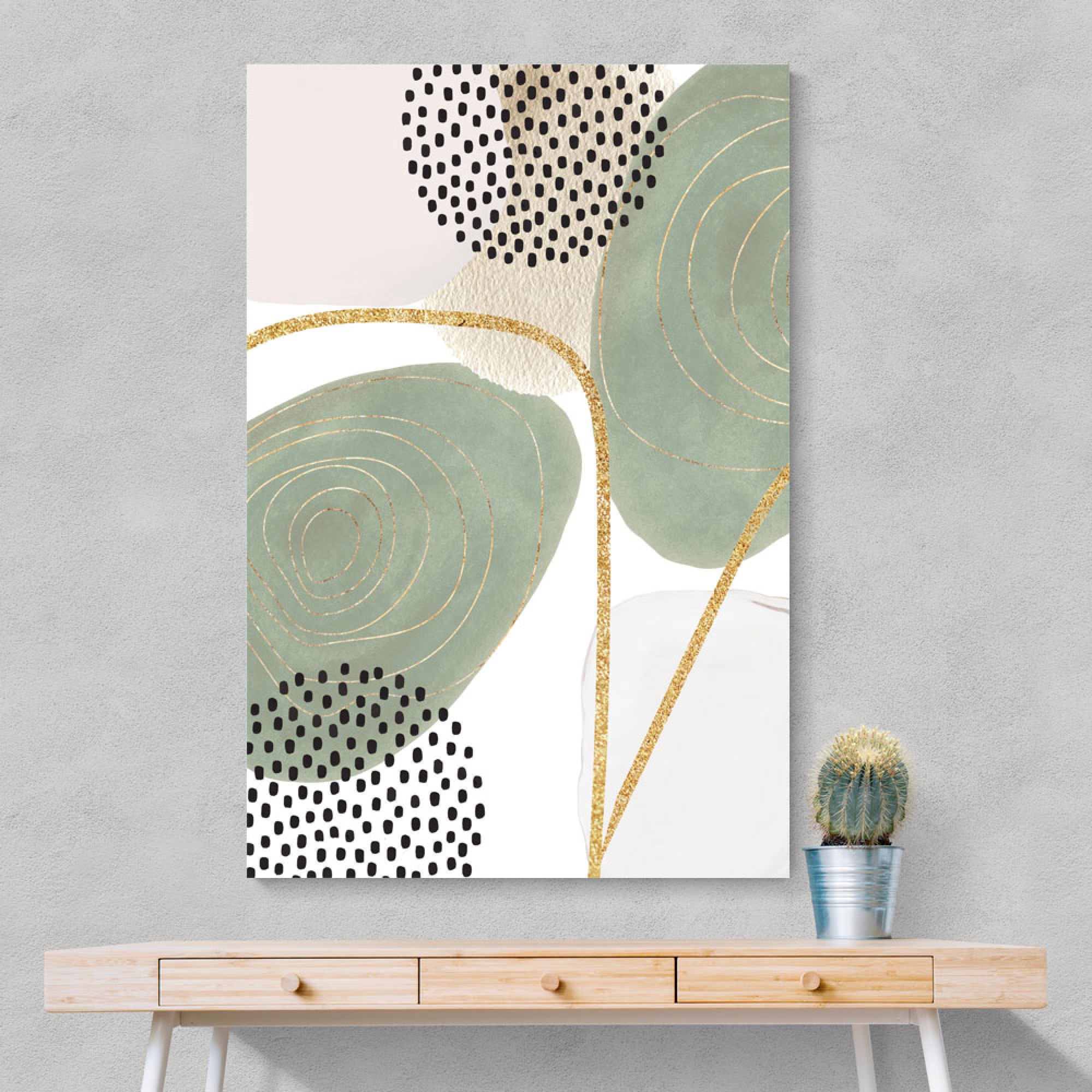 Calm green 4 Wall Art