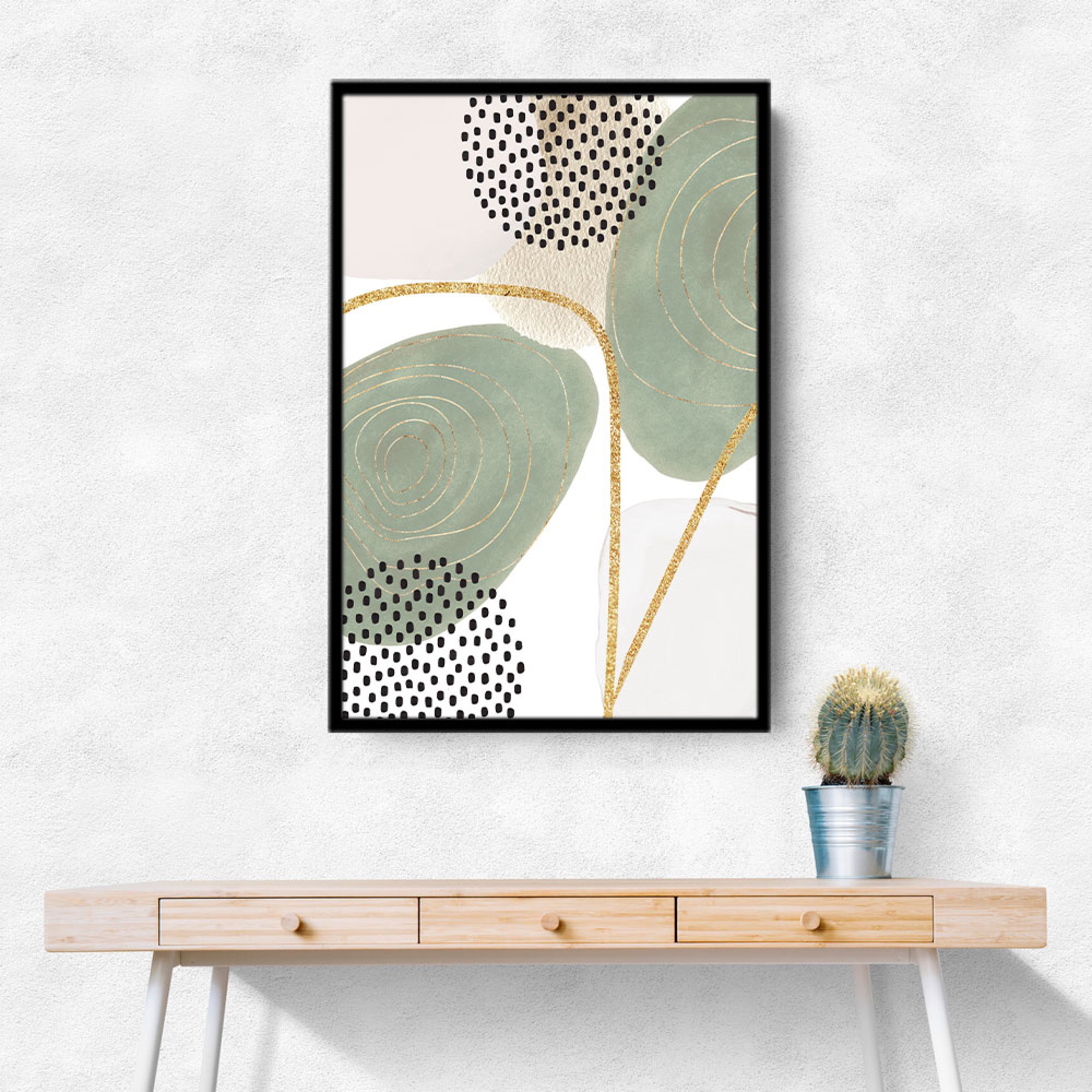 Calm green 4 Wall Art