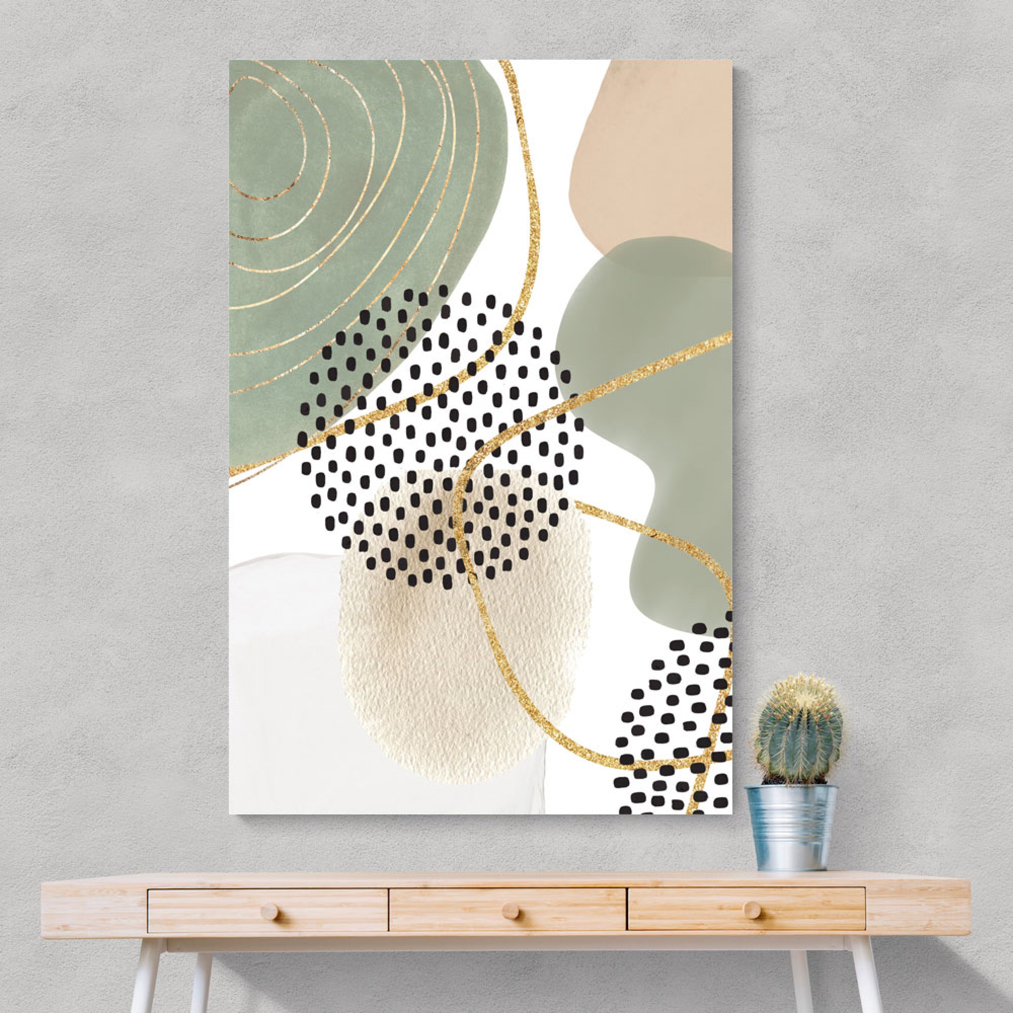 Calm green 1 Wall Art