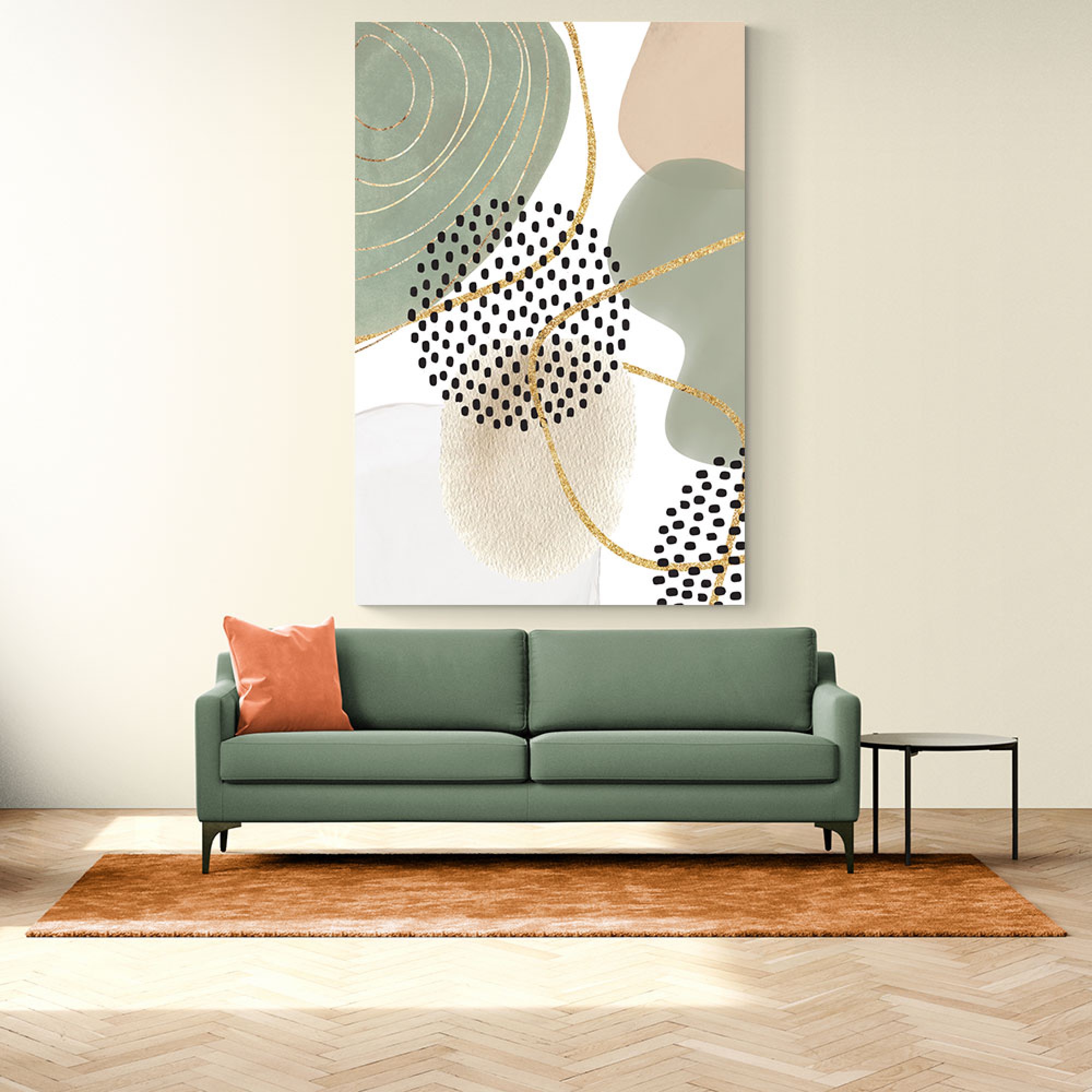 Calm green 1 Wall Art